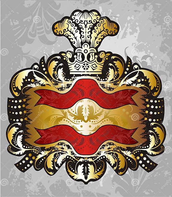 Gold frame element stock vector. Illustration of emblems - 3471120