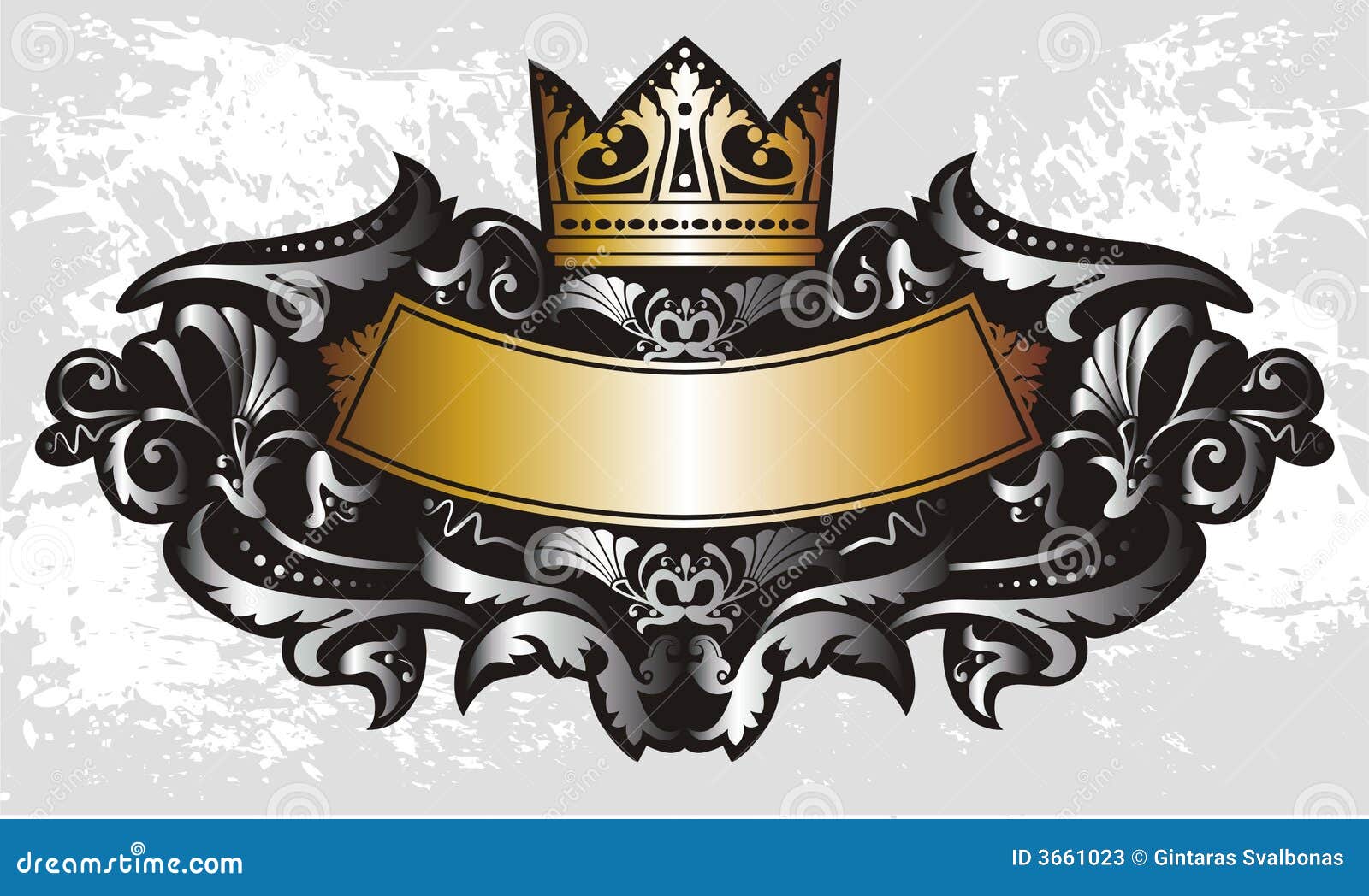 Gold frame element stock vector. Illustration of emblem - 3661023