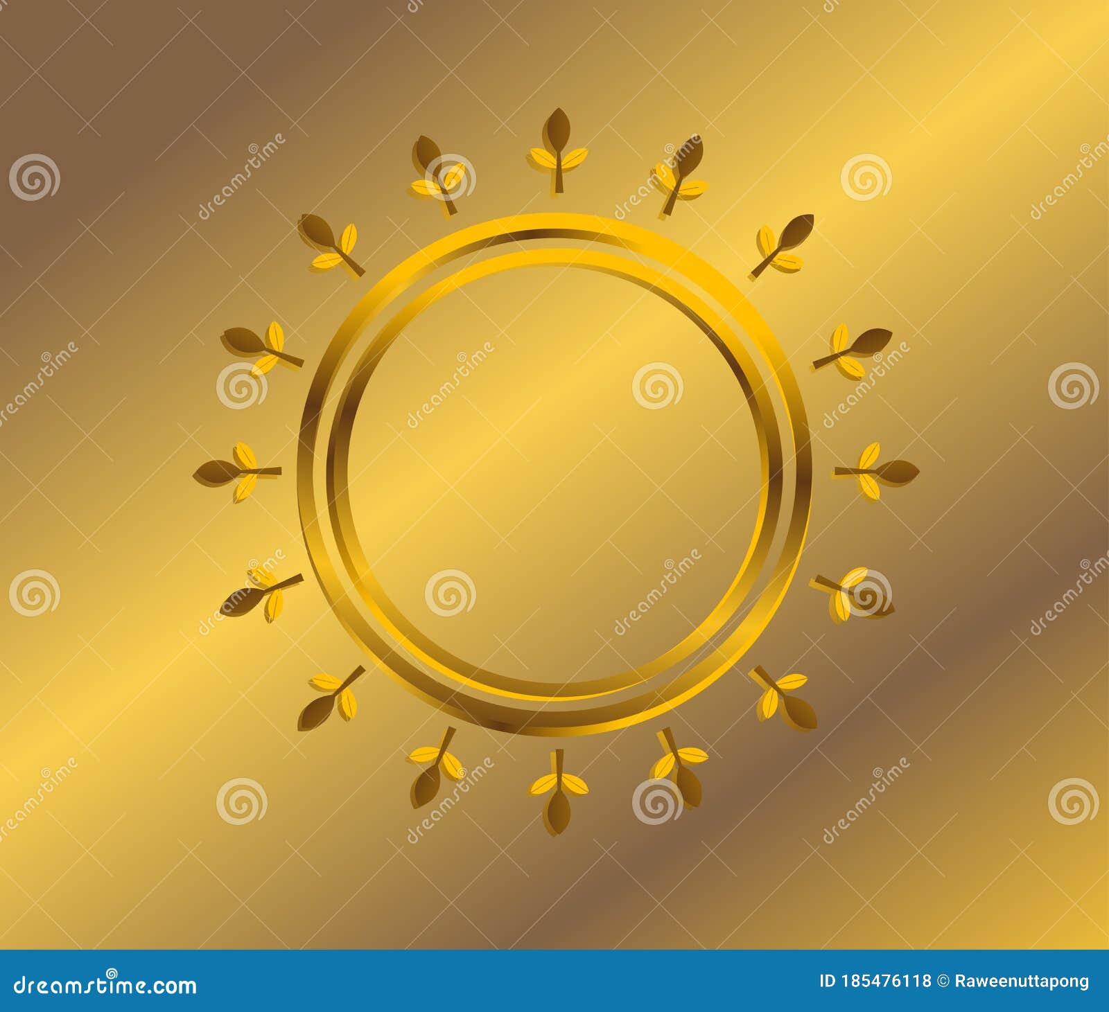 Gold Frame New Design Bright Stock Vector - Illustration of style ...