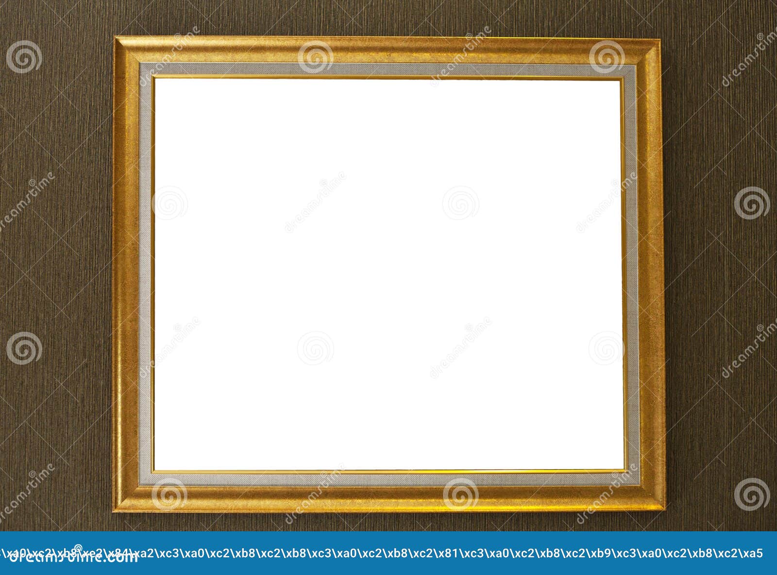 Gold Frame on Paper Background Stock Photo - Image of background, paper ...