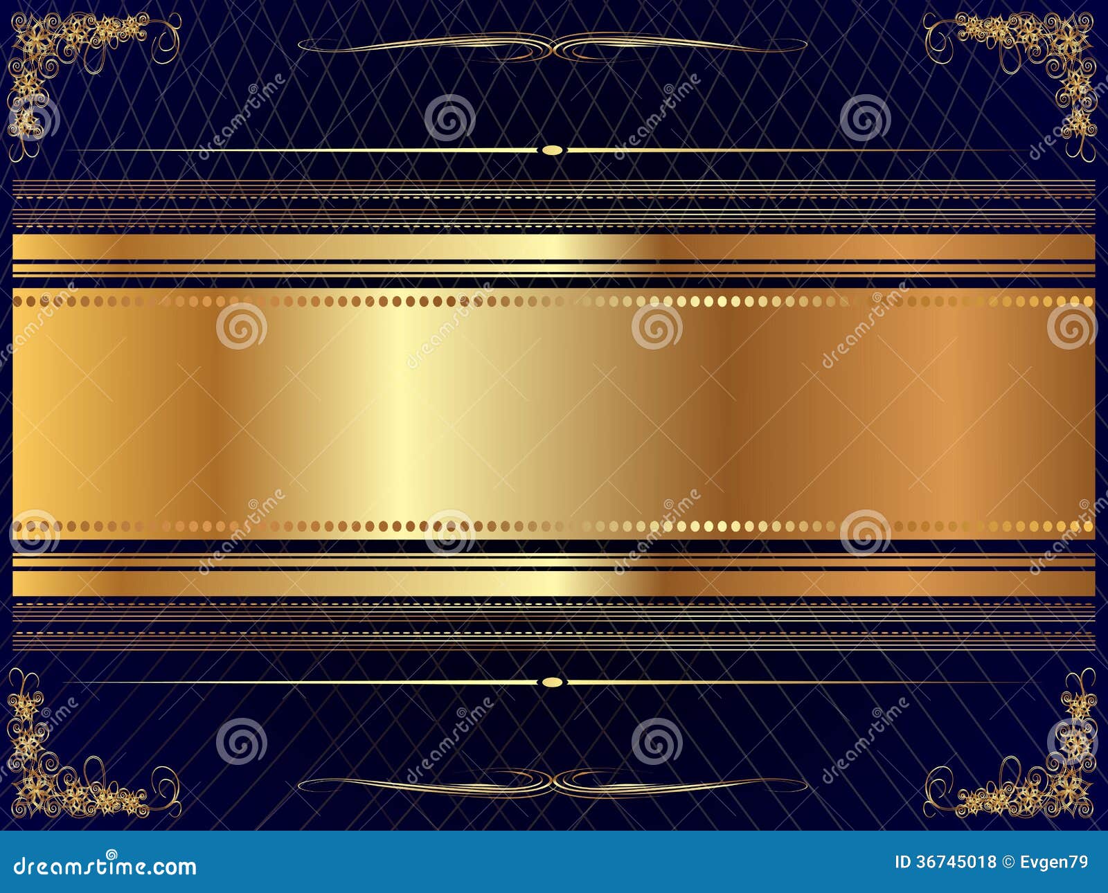 Gold frame with pattern 8 stock vector. Illustration of beautiful ...