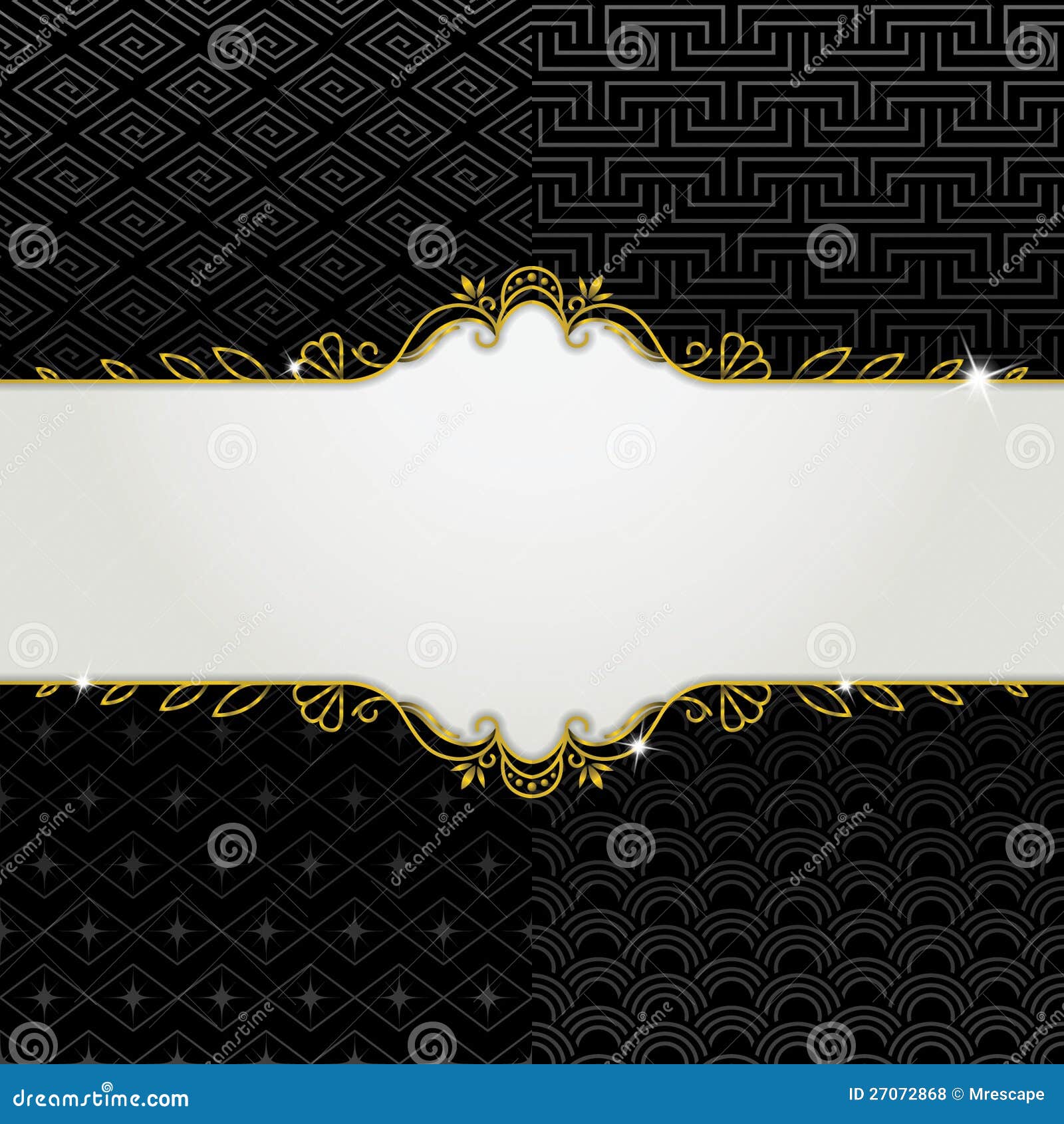 Gold Frame Seamless Texture Royalty Free Stock Photos - Image: 27072868