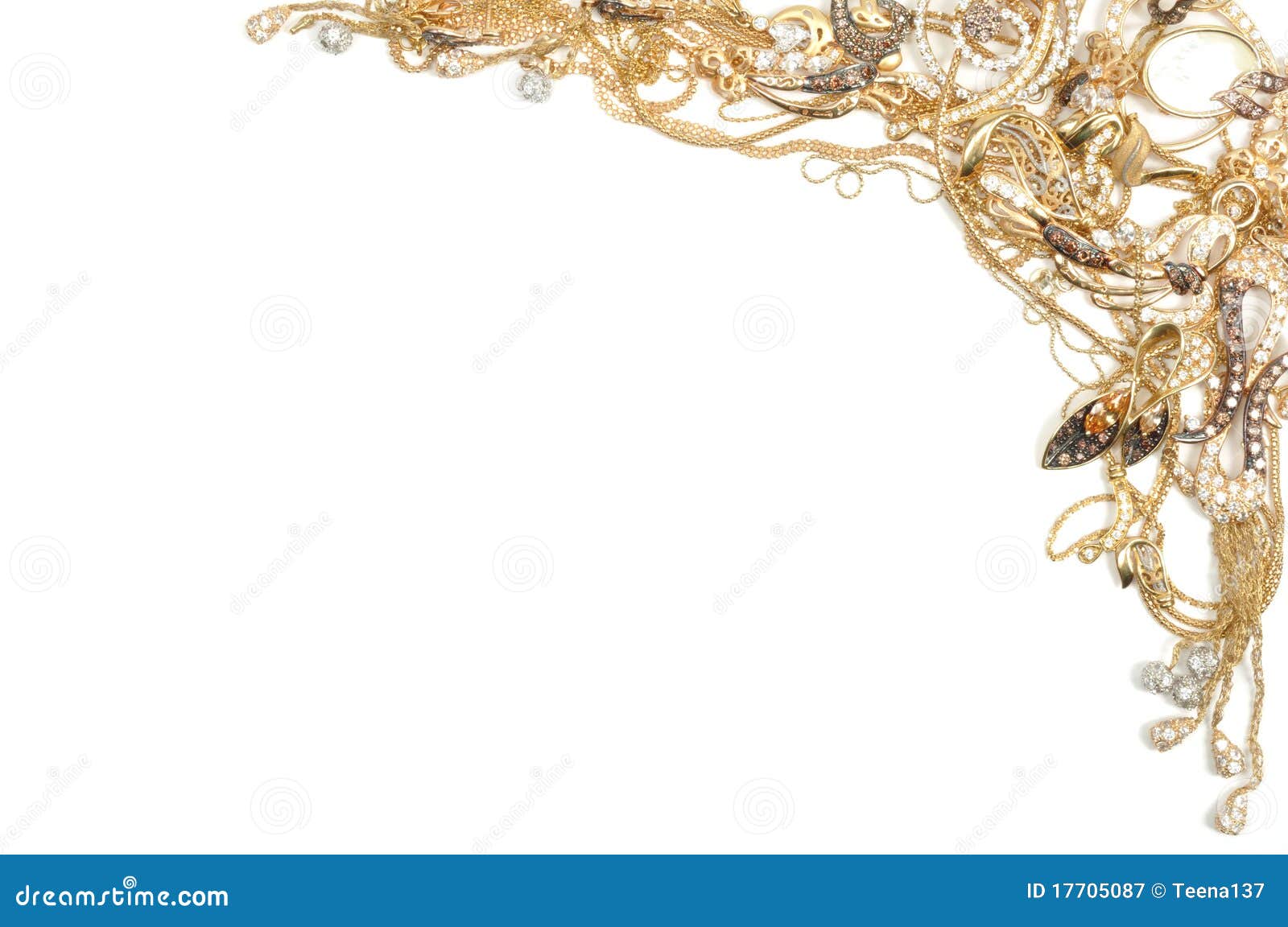 Gold framework stock image. Image of brilliant, pearls - 17705087