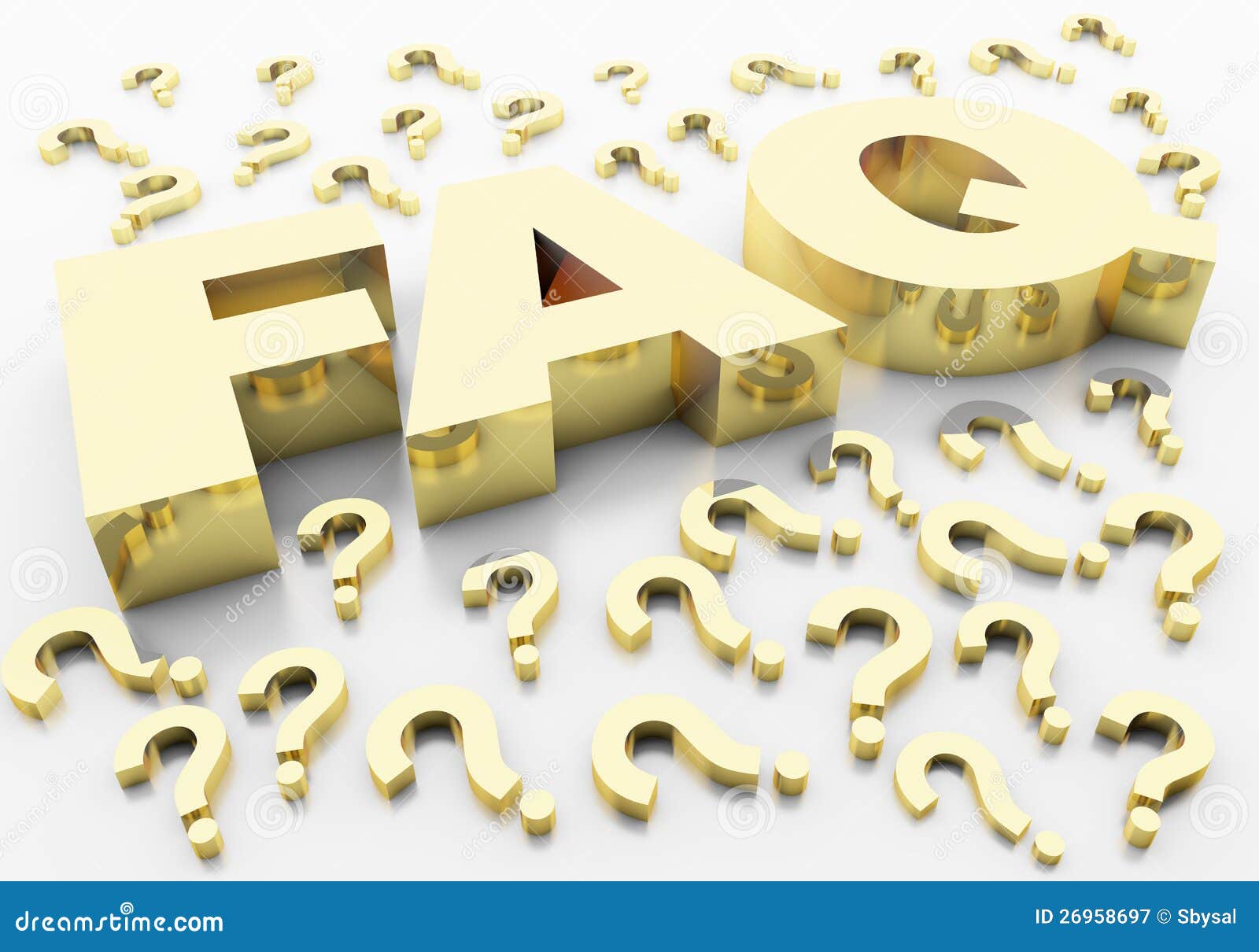 Gold Frequently Asked Questions Stock Illustration - Illustration of ...
