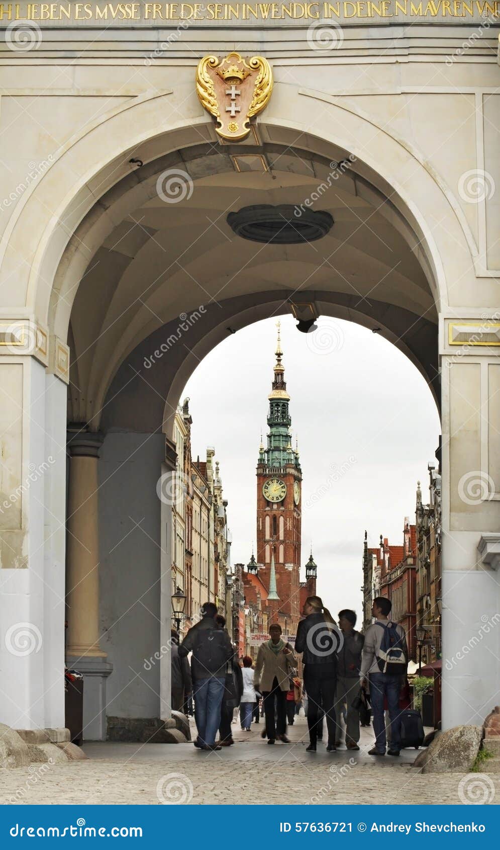 Gold Gate in Gdansk. Poland Editorial Photo - Image of architecture ...