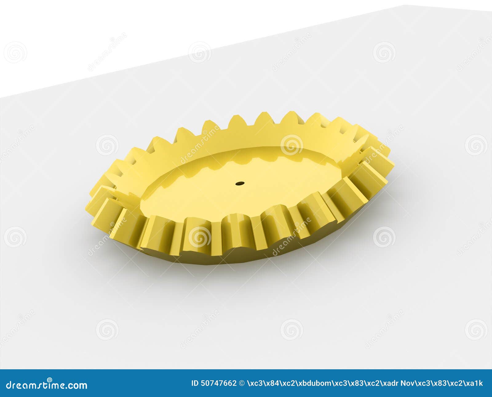 Gold gear isolated stock illustration. Illustration of equipment - 50747662