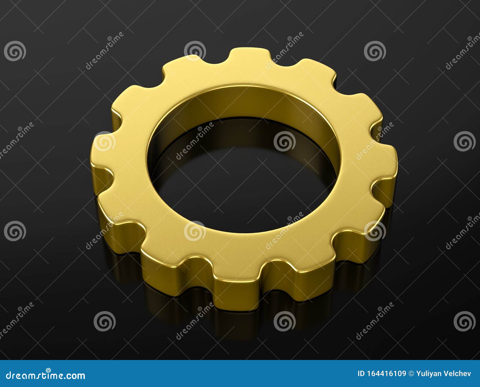 Gold Gear, Industrial Background Of The Mechanism Of Wheels With ...