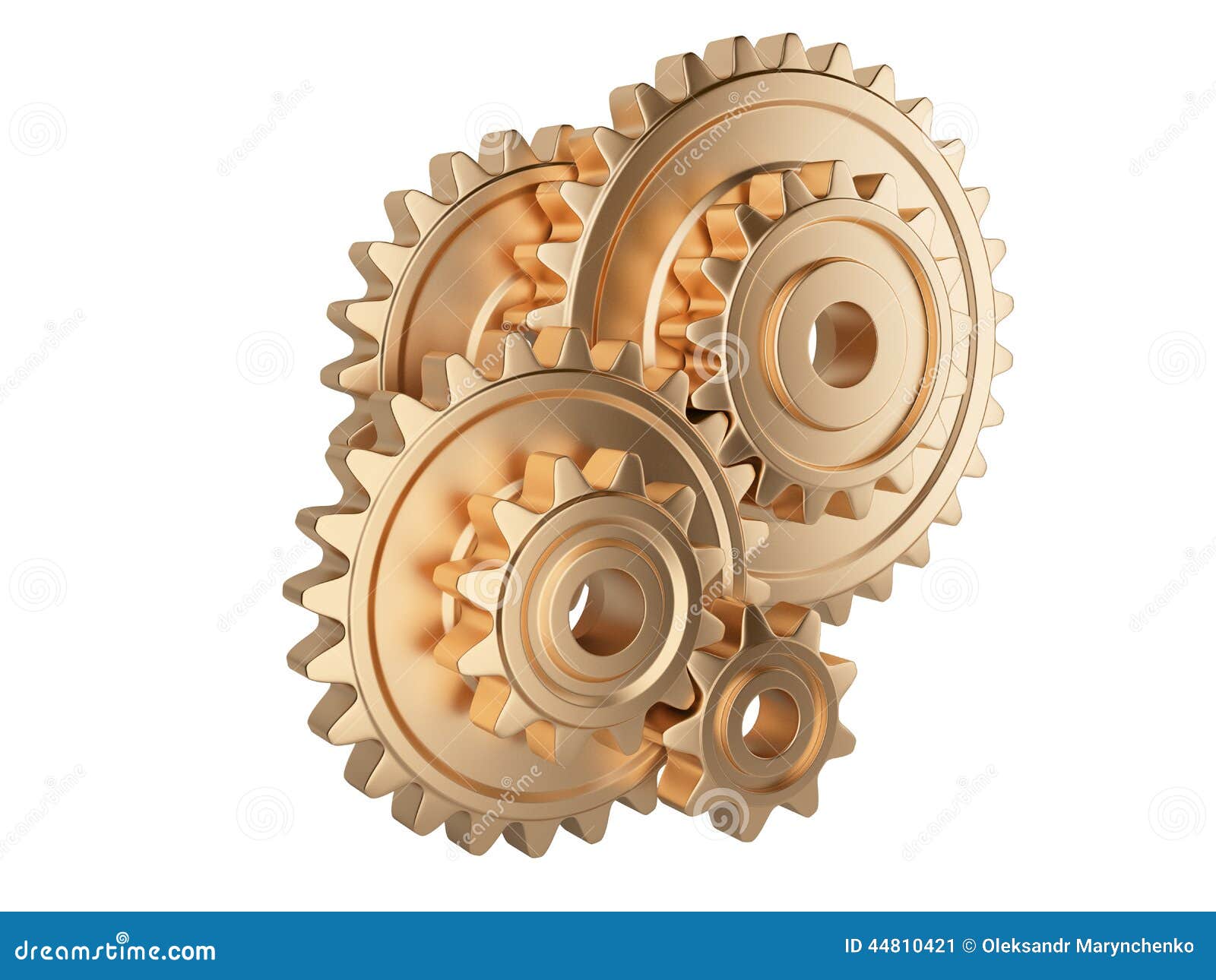 Gold Gear, Industrial Background Of The Mechanism Of Wheels With ...