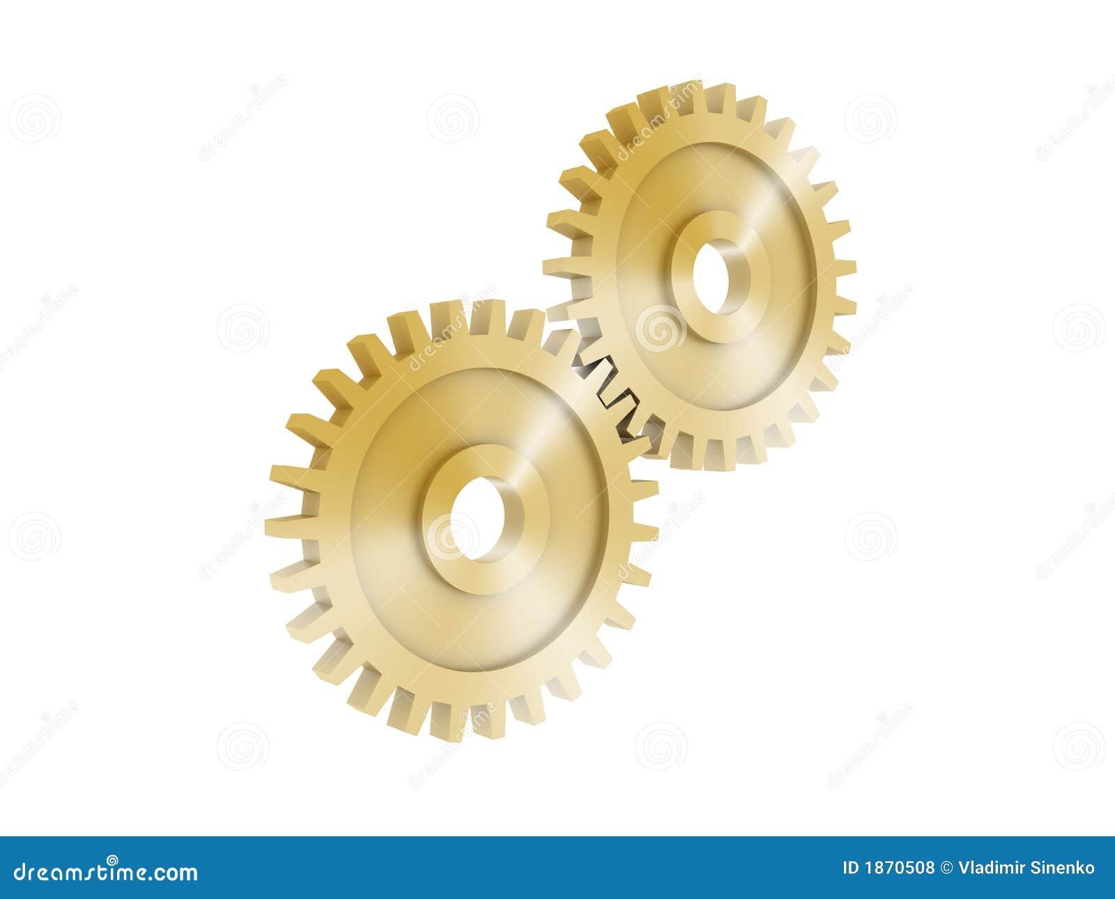 Gold gears stock illustration. Illustration of machine - 1870508