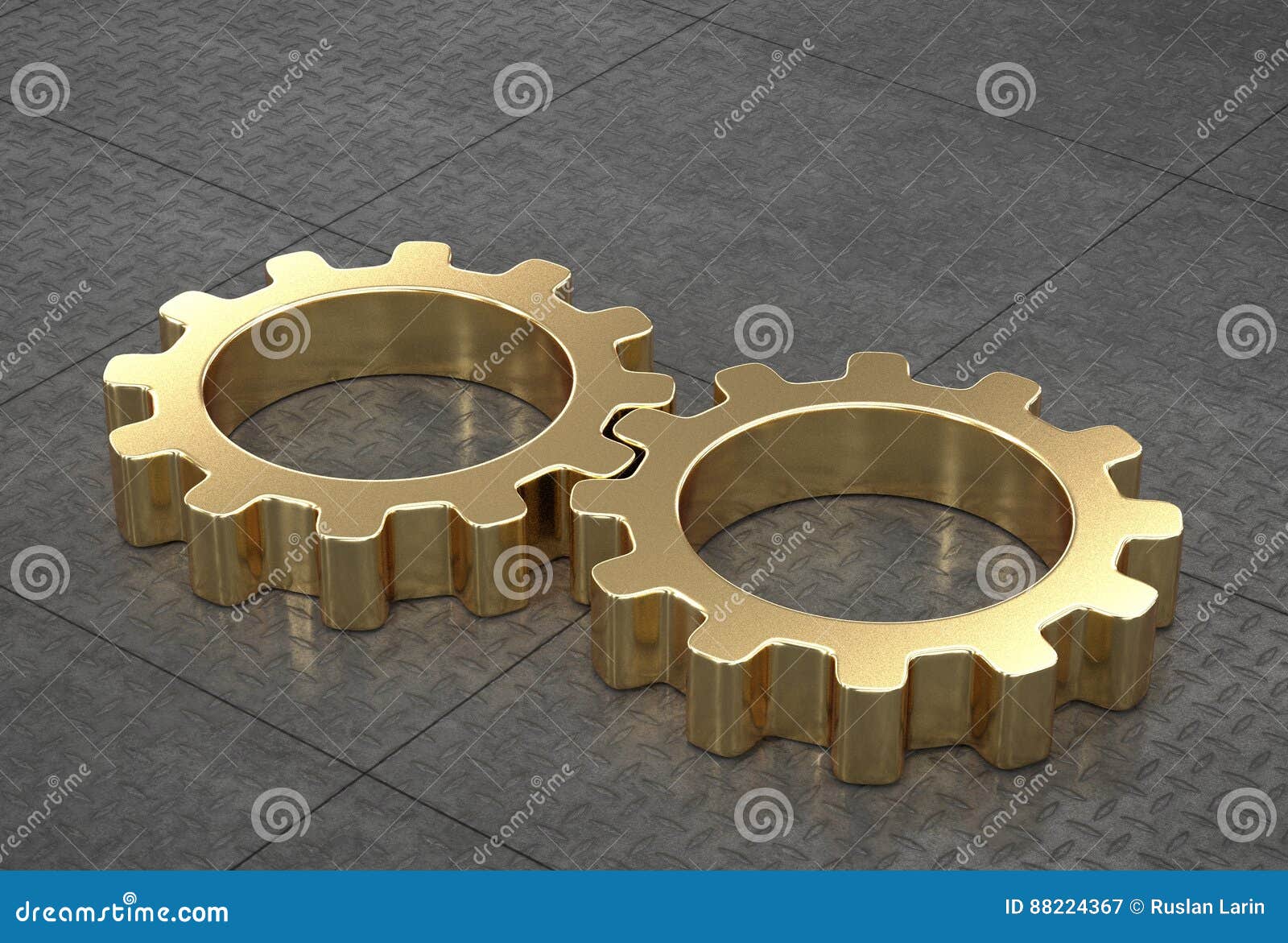 Gold Gears On Grunge Texture Background Royalty-Free Stock Image ...