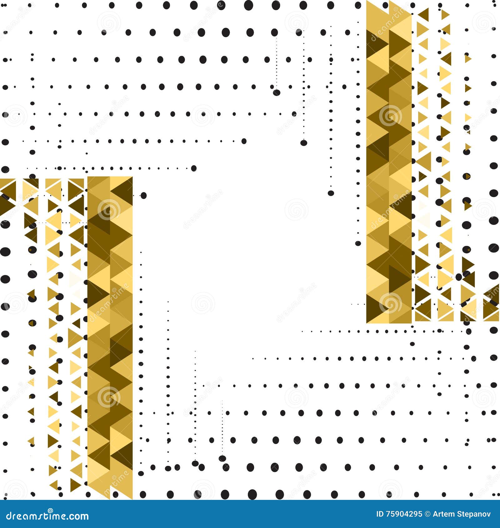Gold geometric background stock vector. Illustration of element - 75904295