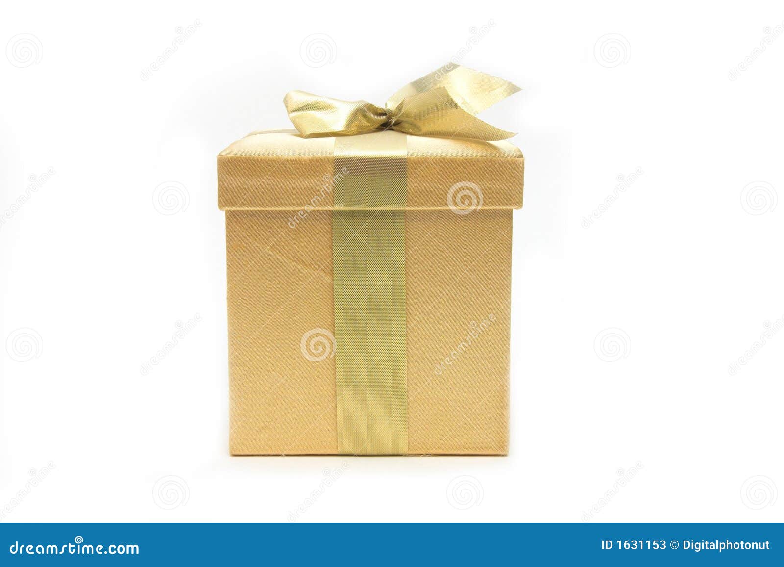 Gold Gift stock image. Image of present, christmas, gold - 1631153