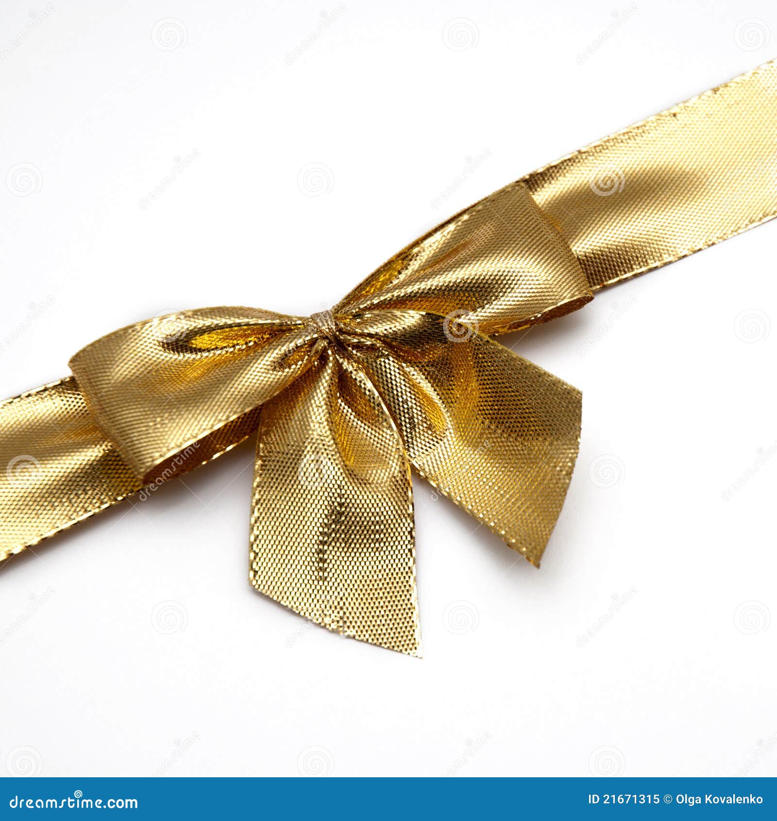 Gold gift bow stock image. Image of ornament, gold, element - 21671315