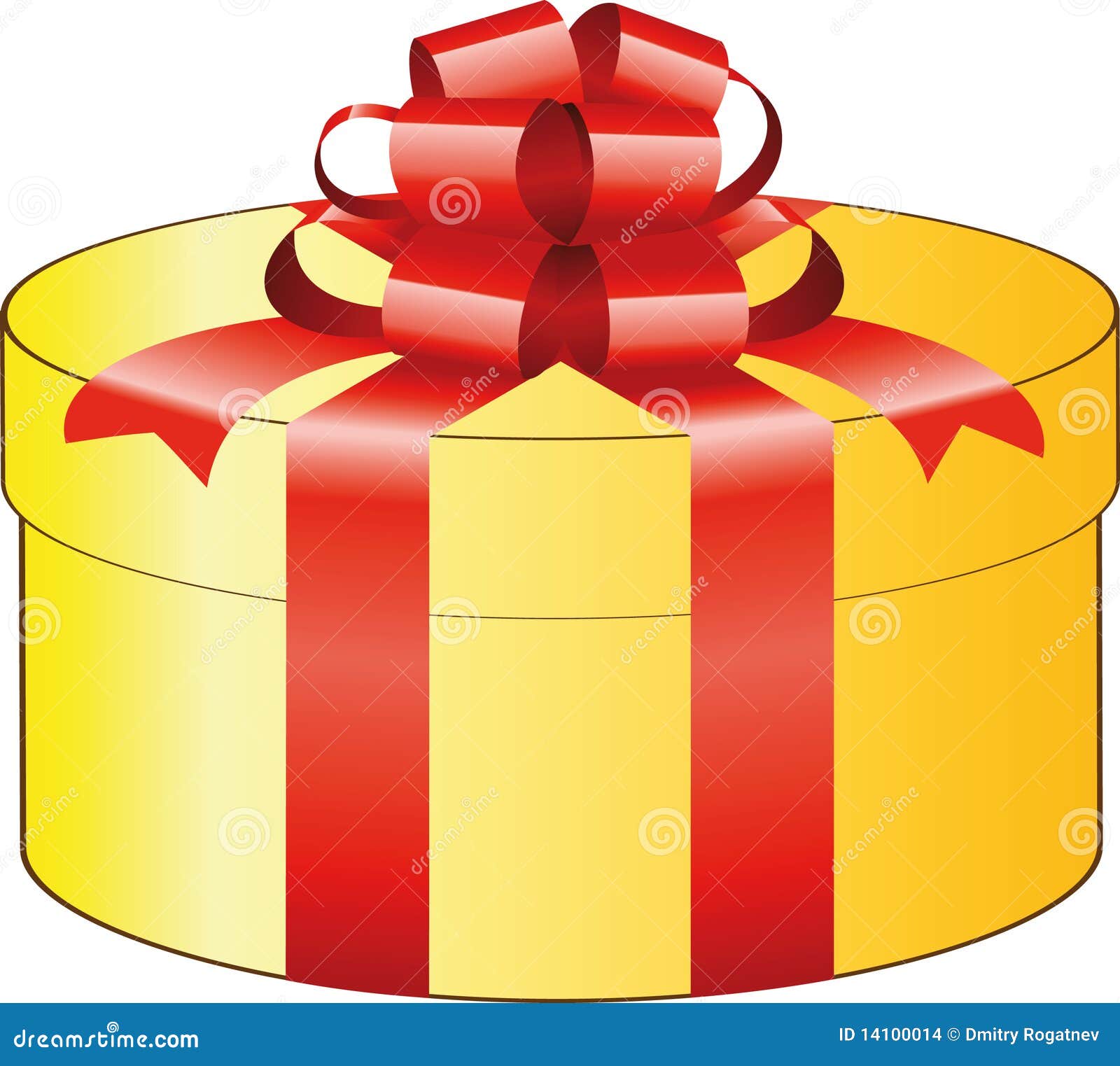 Gold gift box stock vector. Illustration of design, celebration - 14100014
