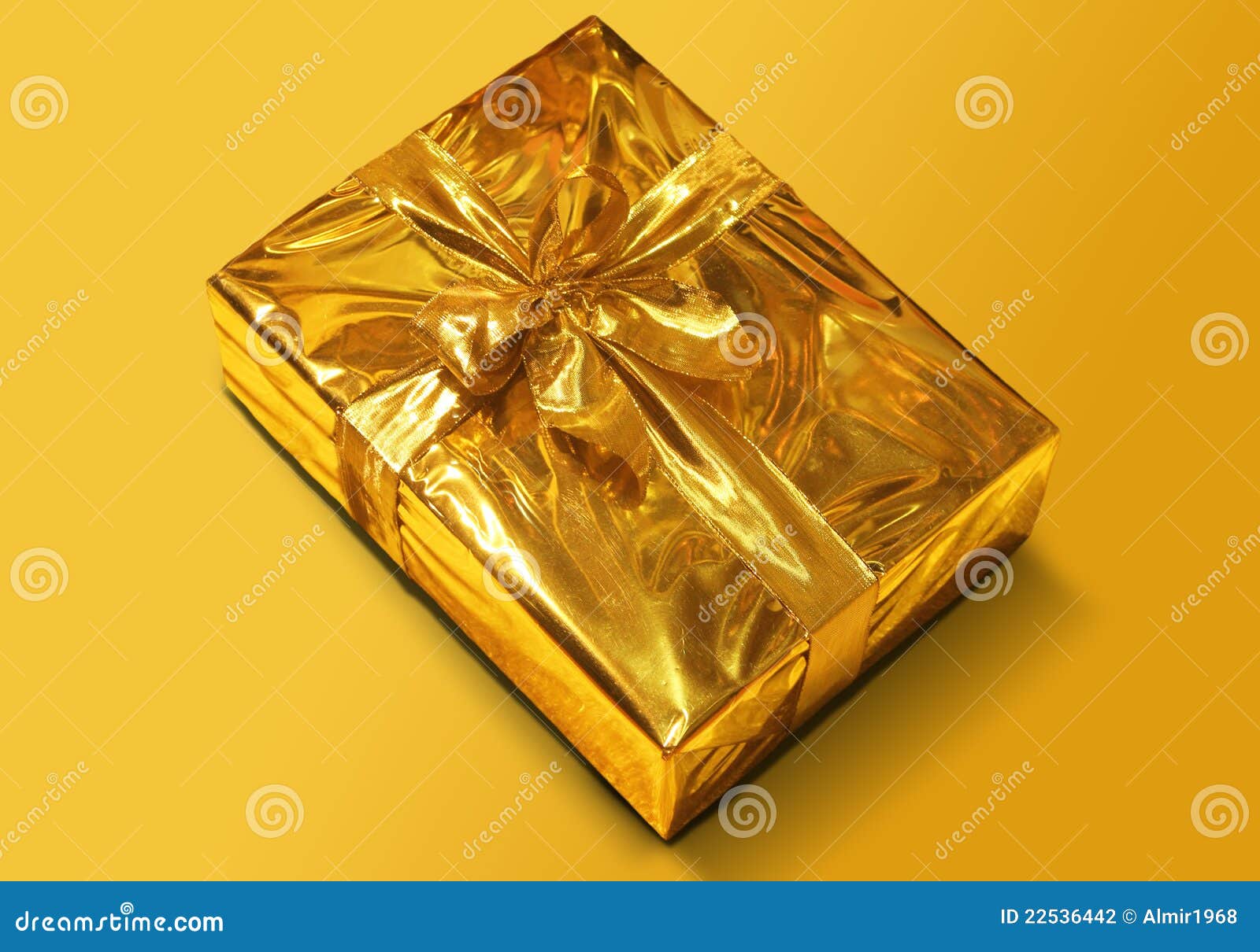 Gold gift box stock photo. Image of respect, devoted - 22536442