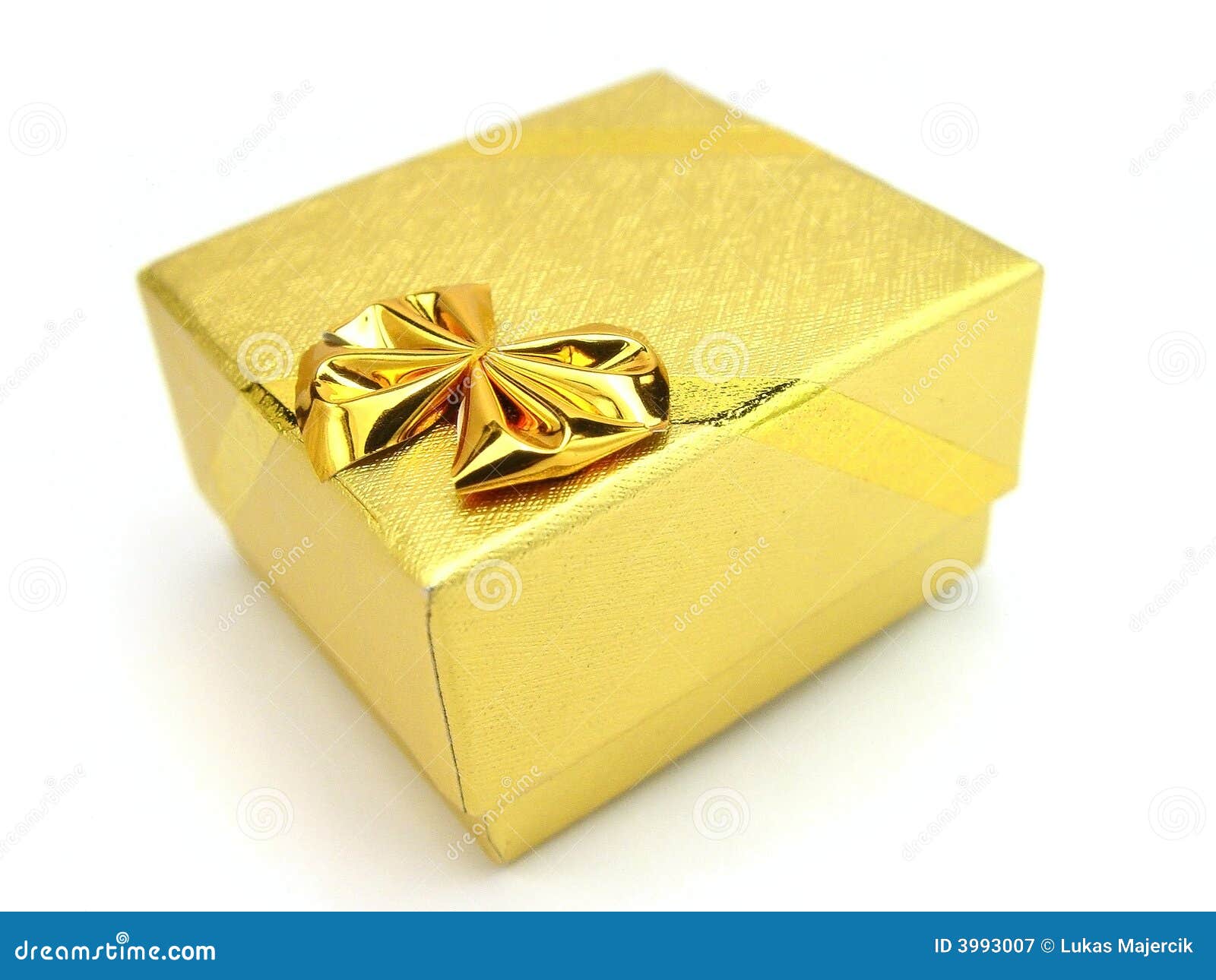 Gold gift box stock image. Image of love, yellow, christmas - 3993007