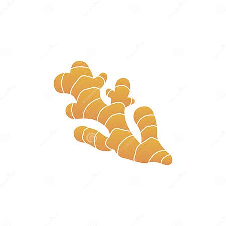 Gold ginger logo stock vector. Illustration of food - 187548119