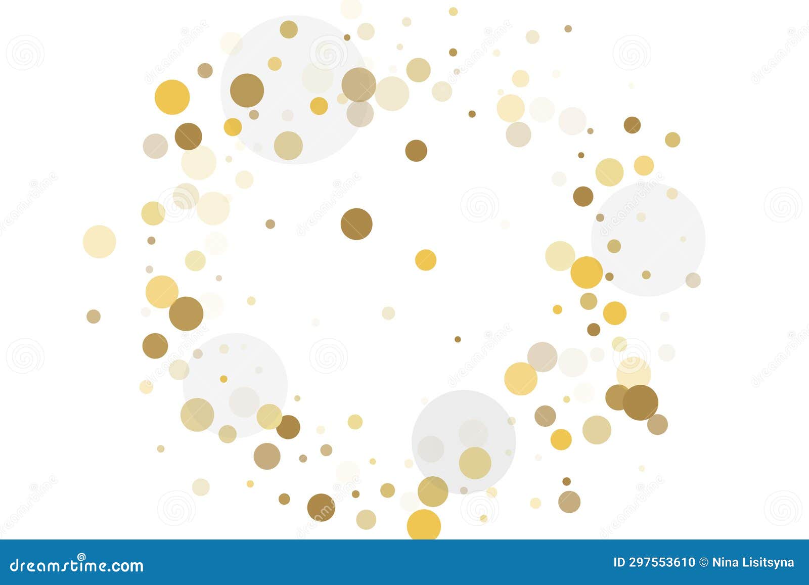 Gold Glitter Confetti Great Design For Any Purpose Party Decor Stock