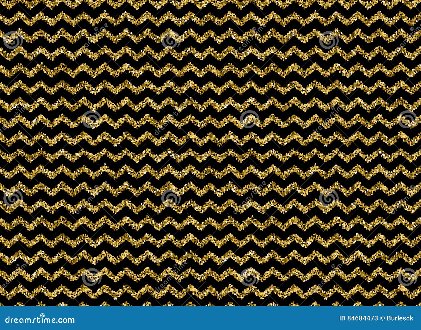 Gold Glitter Dots Zigzag Pattern Stock Vector - Illustration of ...