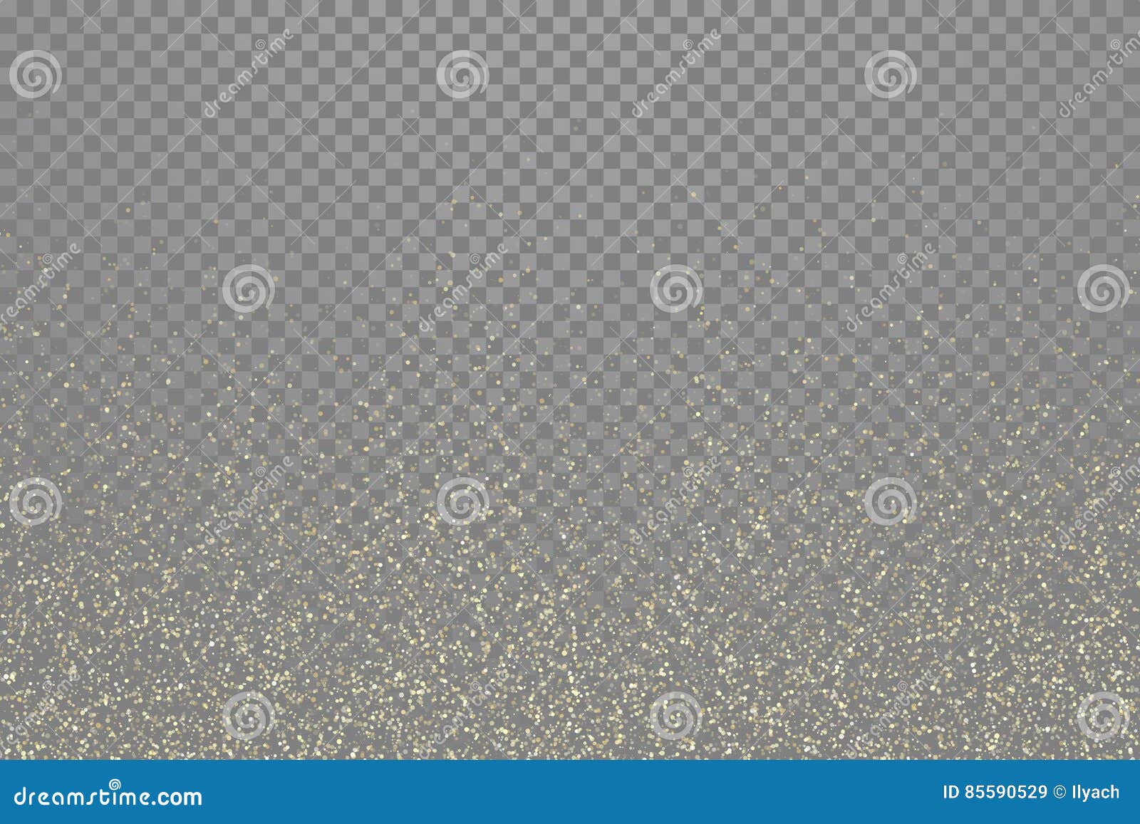 Gold Glitter Dust Trail Vector Transparent Stock Vector - Illustration ...