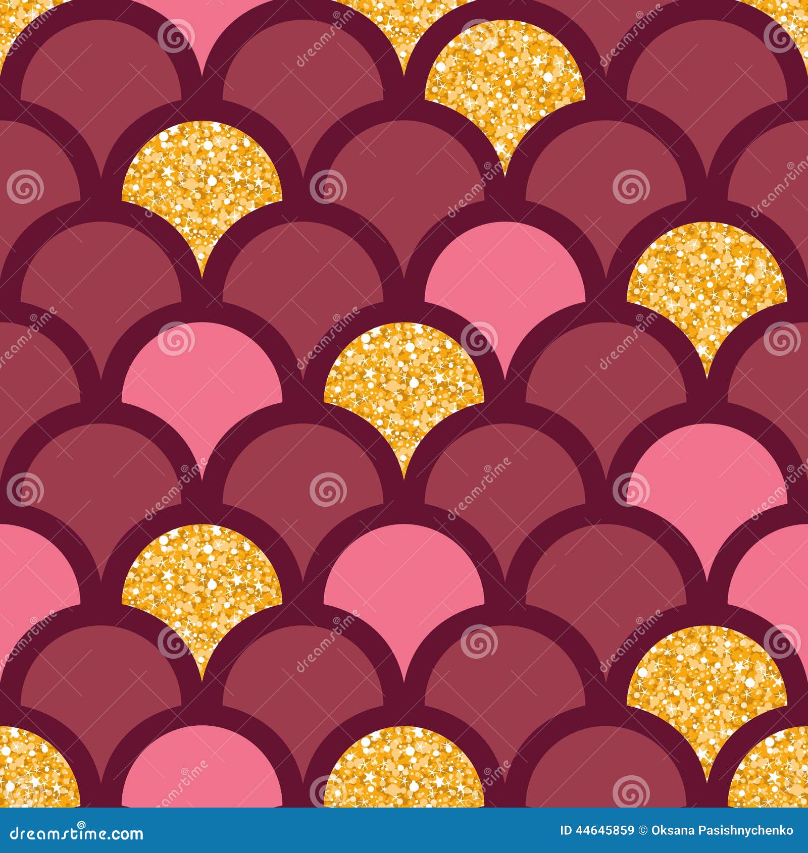 Scale Seamless Pattern. Fish Background. Repeated Pattern Skin Tail ...