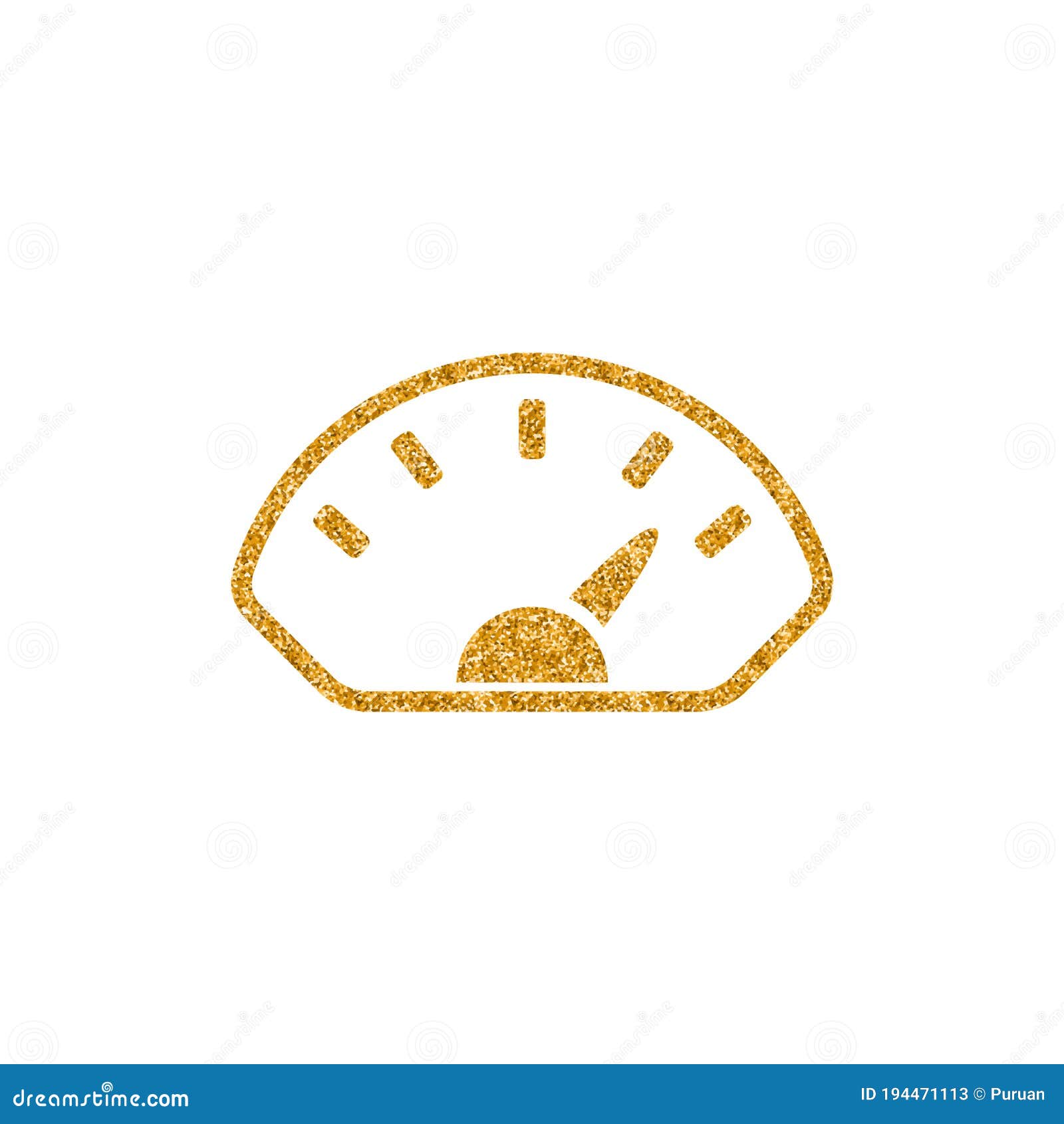 Gold Glitter Icon - Dashboard Stock Vector - Illustration of meter ...