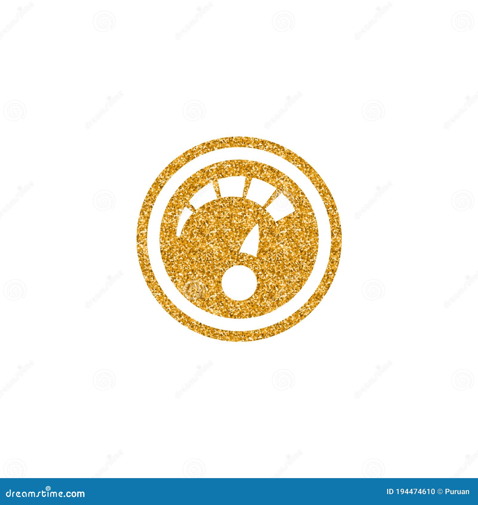 Gold Glitter Icon - Dashboard Stock Vector - Illustration of dashboard ...