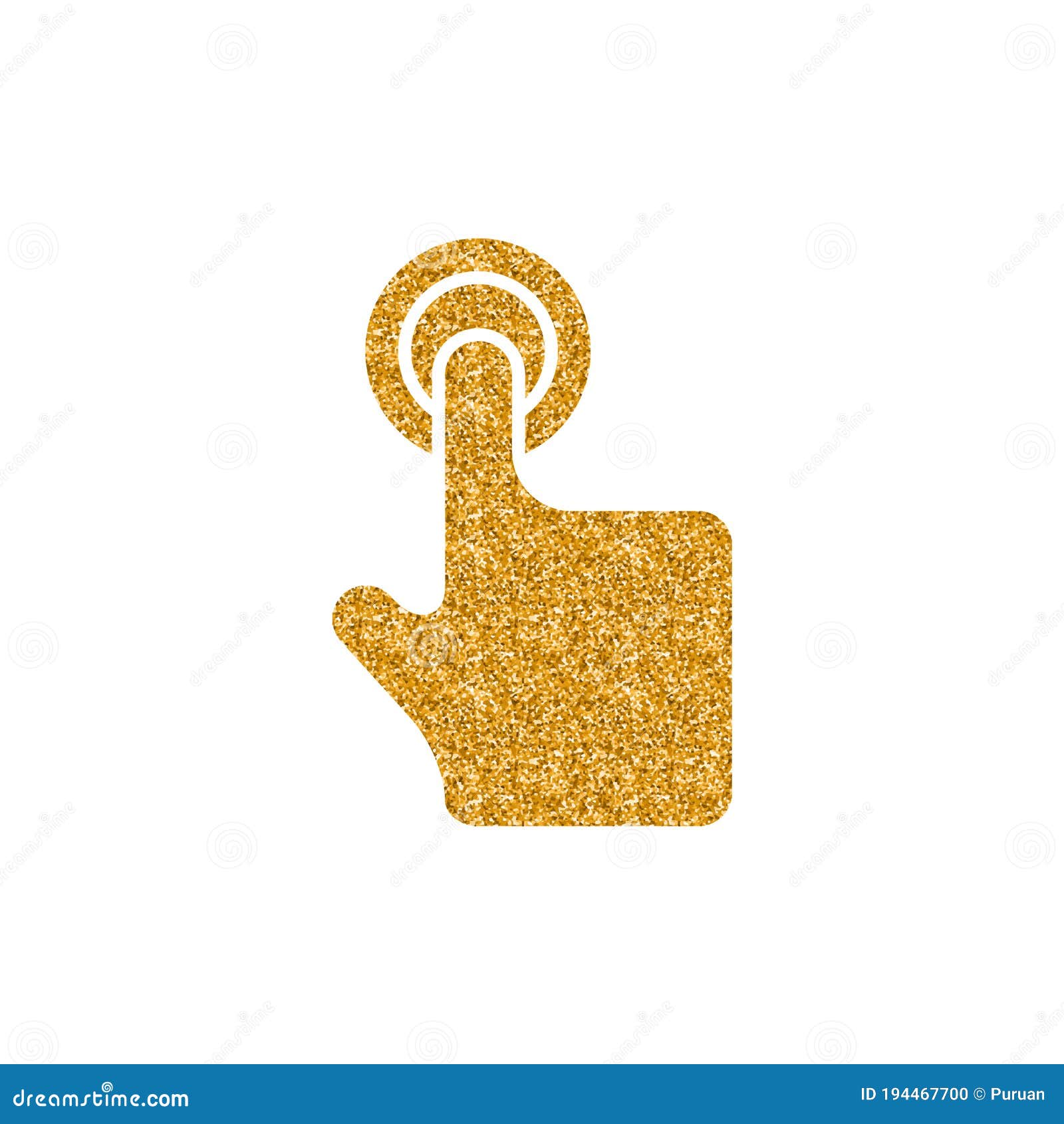 Gold Glitter Icon - Gesture Stock Vector - Illustration of hold, hand ...