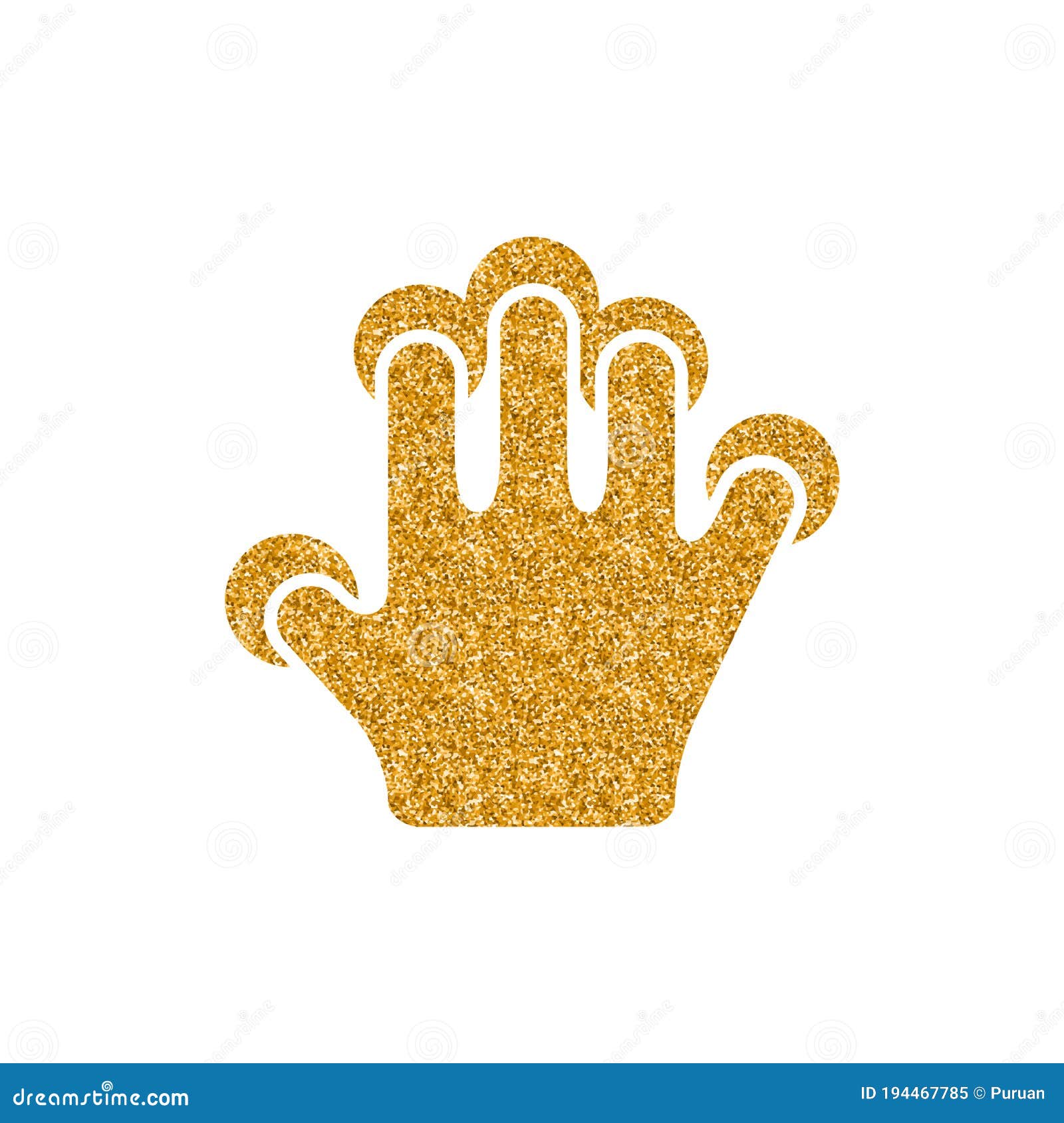 Gold Glitter Icon - Gesture Stock Vector - Illustration of move, finger ...