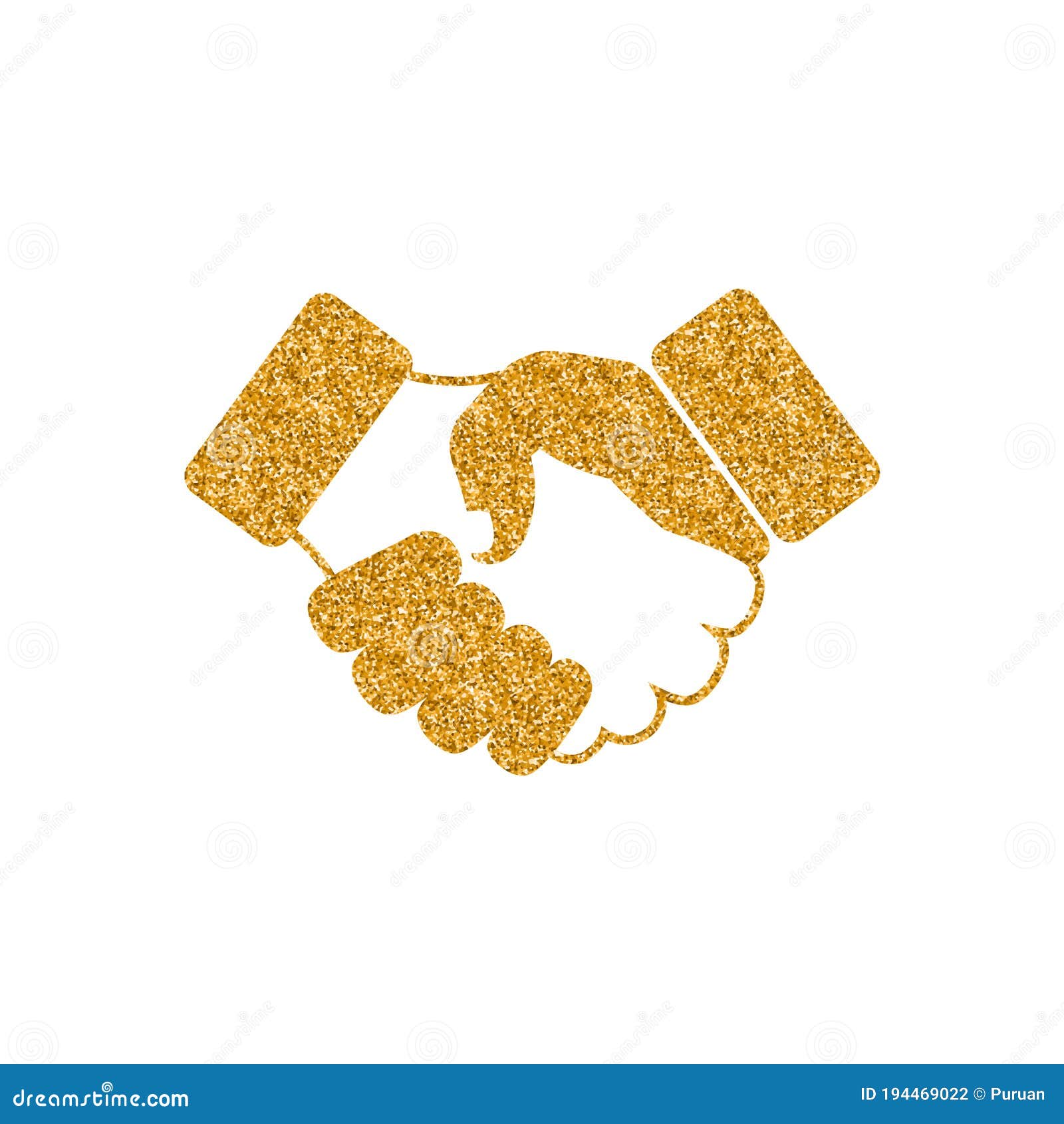 Gold Glitter Icon - Handshake Stock Vector - Illustration of ...