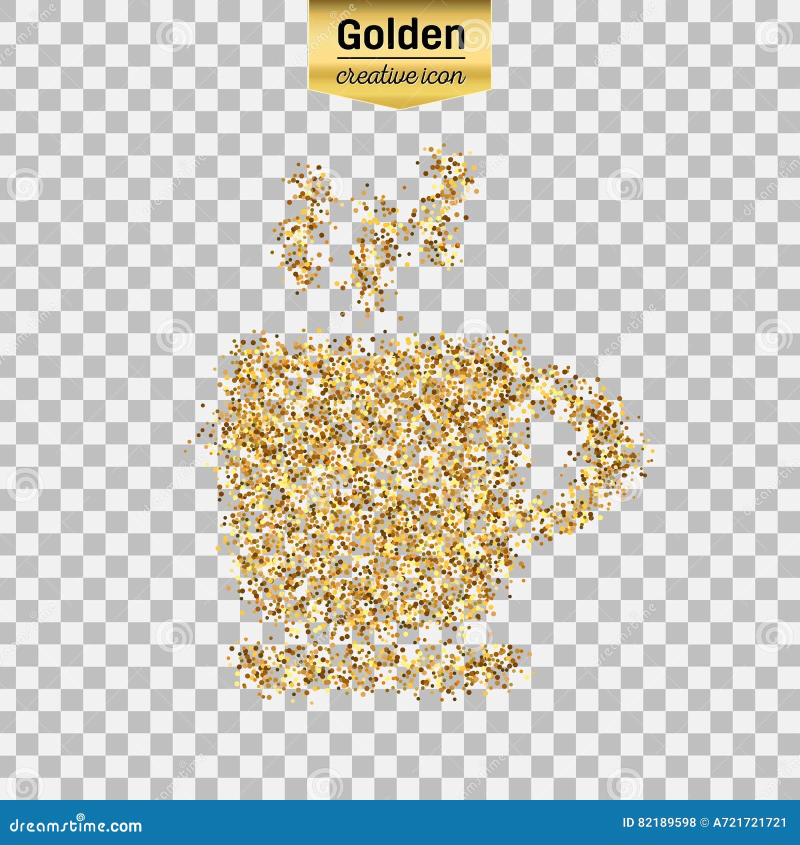 Gold glitter object stock illustration. Illustration of mocha - 82189598