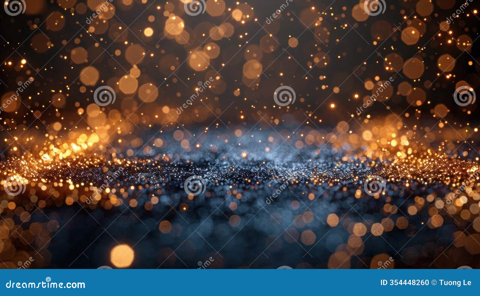 Gold Glitter Rectangular Border Frame on Luxury Background Stock ...