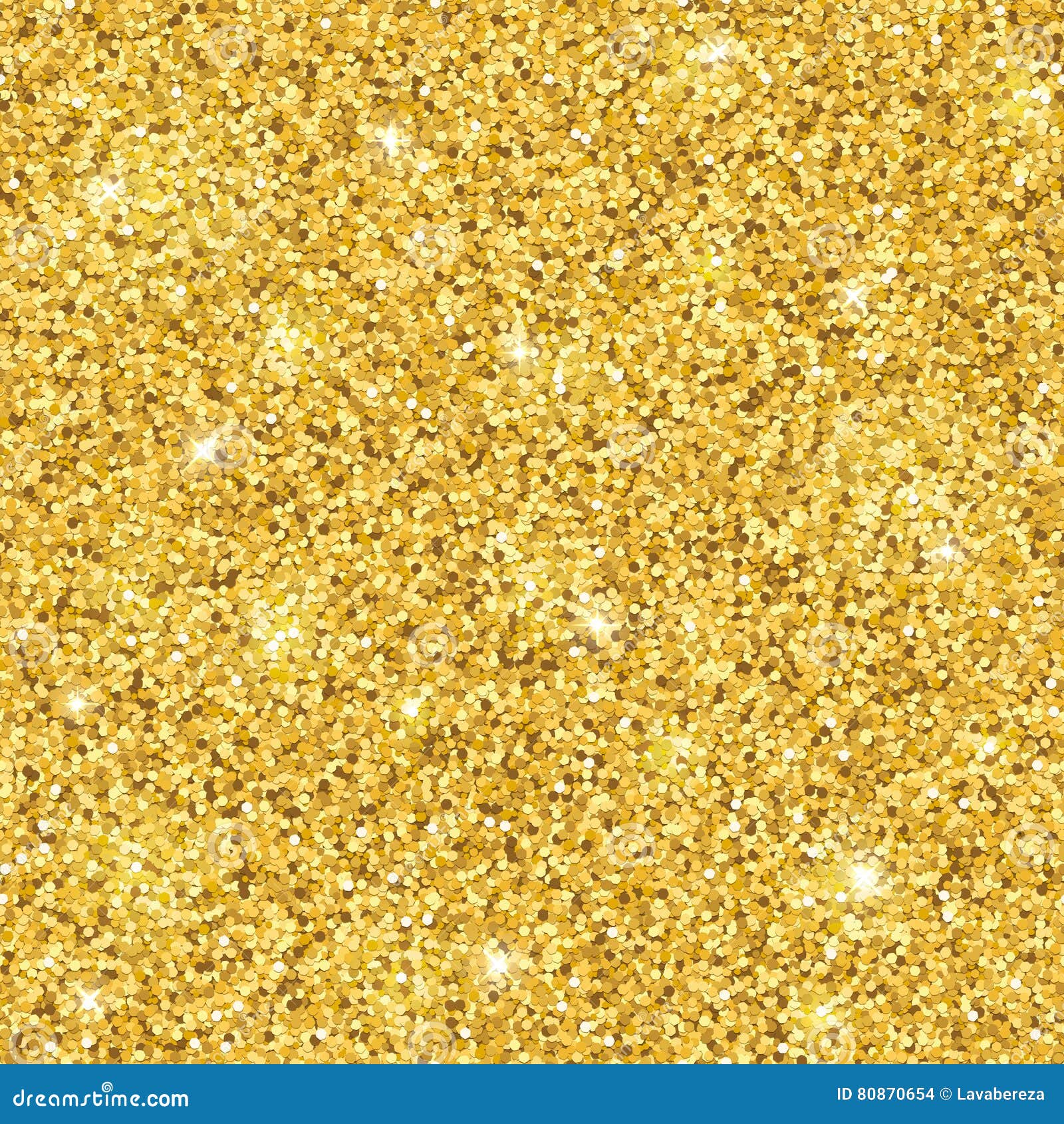 Gold Glitter Seamless Pattern Vector Stock Vector Illustration Of