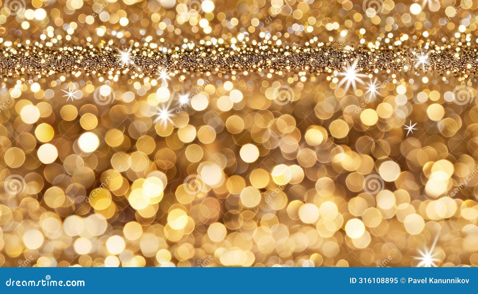 Gold Glitter Seamless Texture, Starry Sky Background Stock Image ...