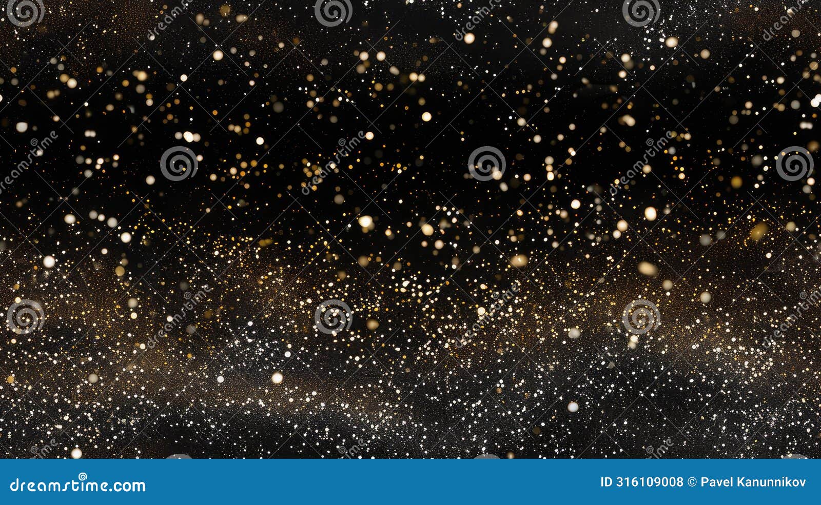 Gold Glitter Seamless Texture, Starry Sky Background Stock Photo ...