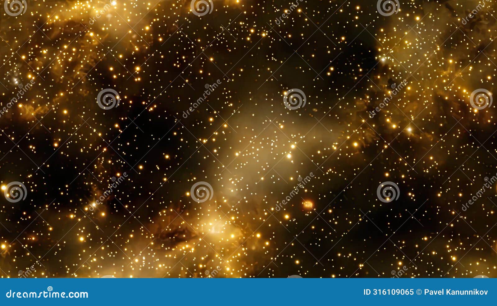 Gold Glitter Seamless Texture, Starry Sky Background Stock Illustration ...