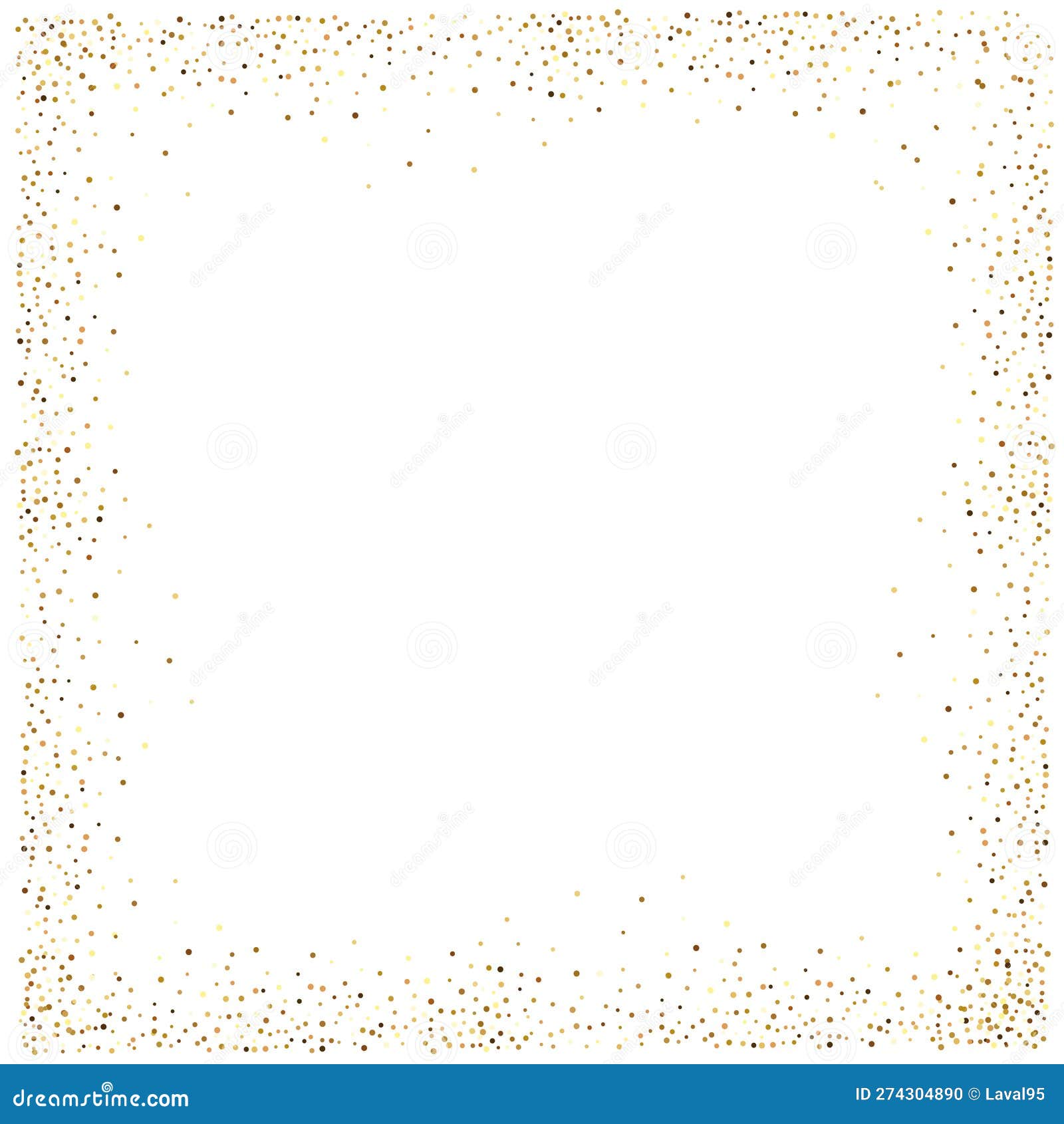 Gold Glitter Square Frame, Glitter Stock Vector - Illustration of ...