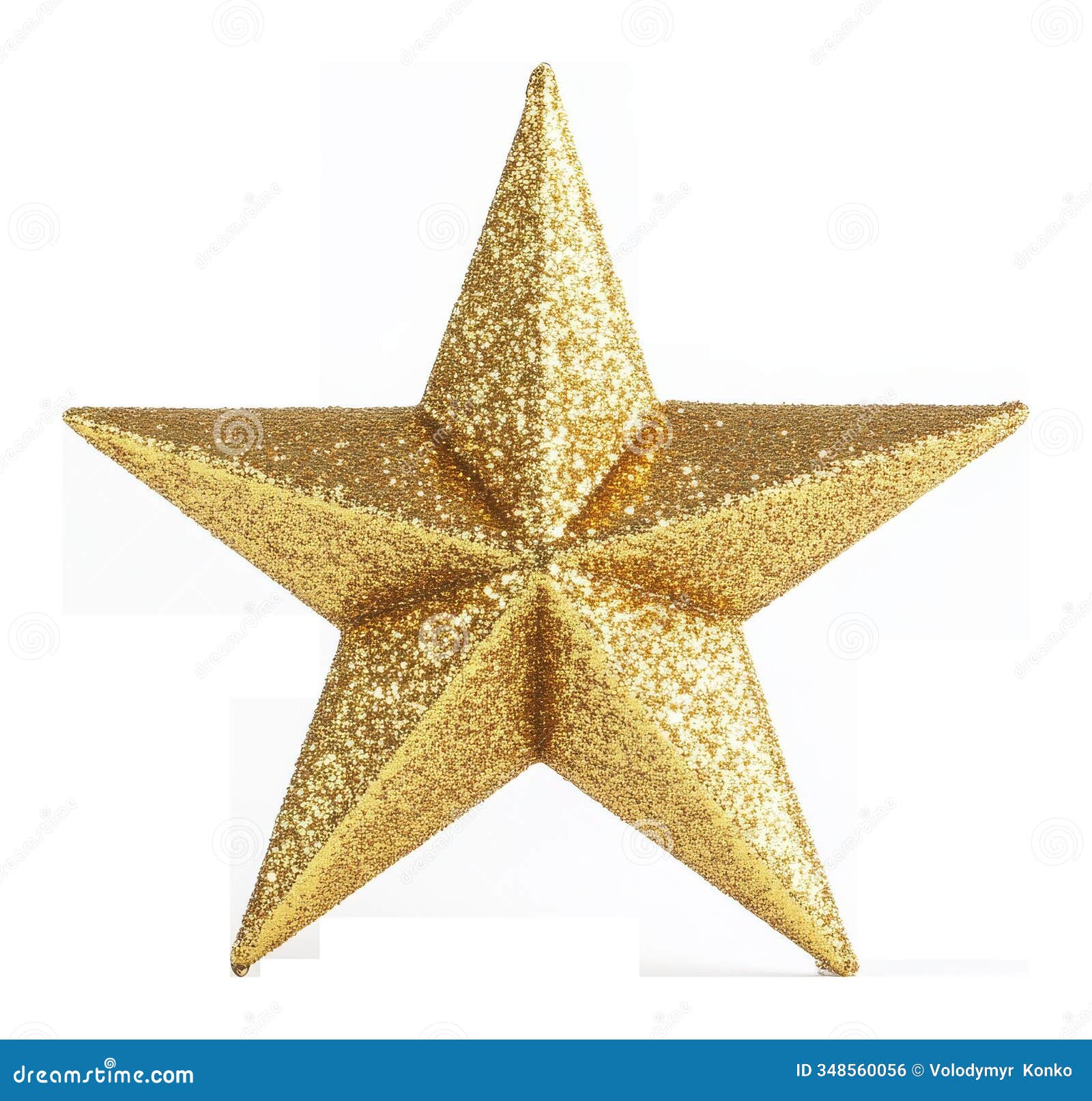 Gold Glitter Star Decoration Isolated on Transparent Background Stock ...