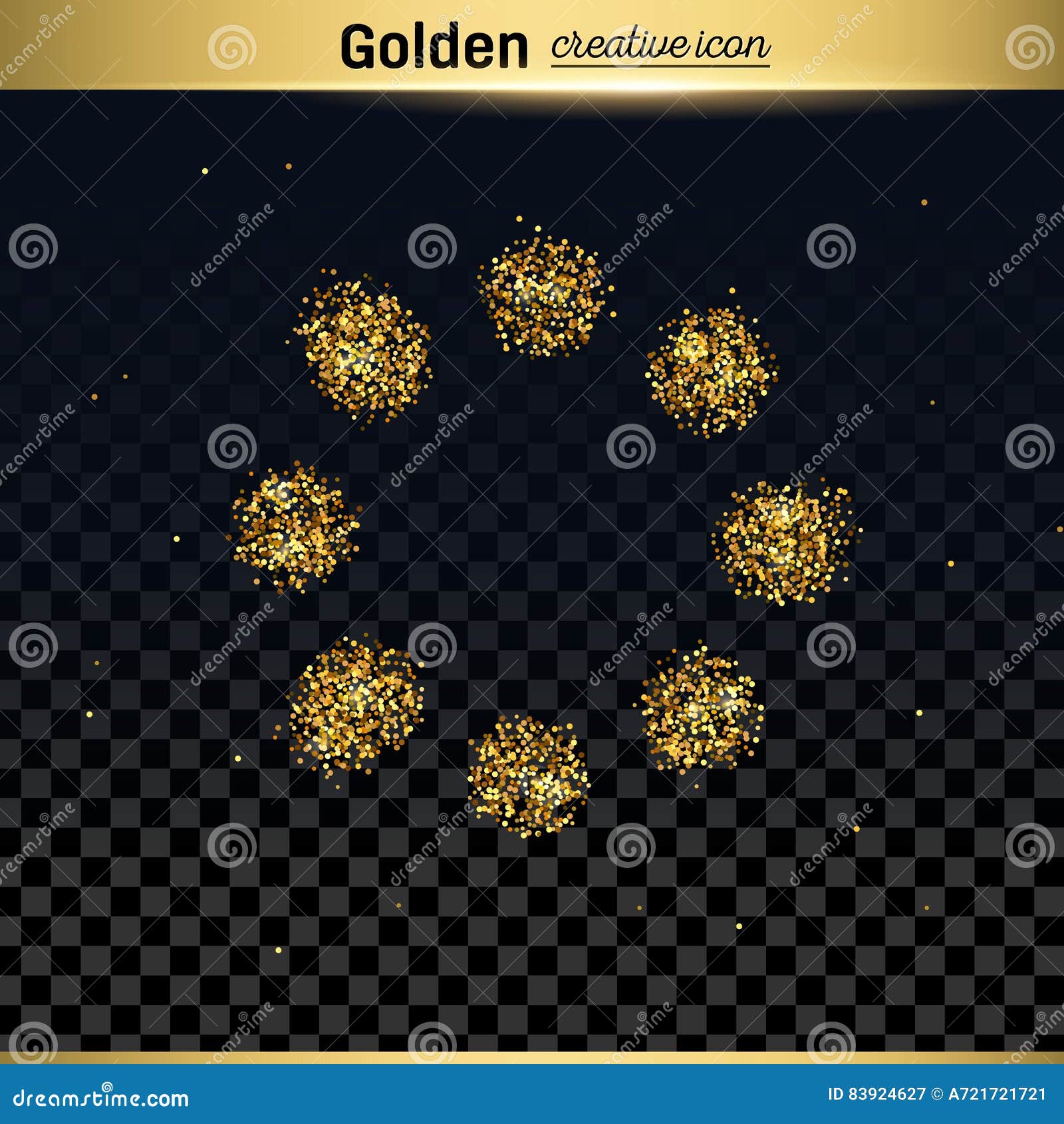 Gold glitter vector icon stock vector. Illustration of color - 83924627