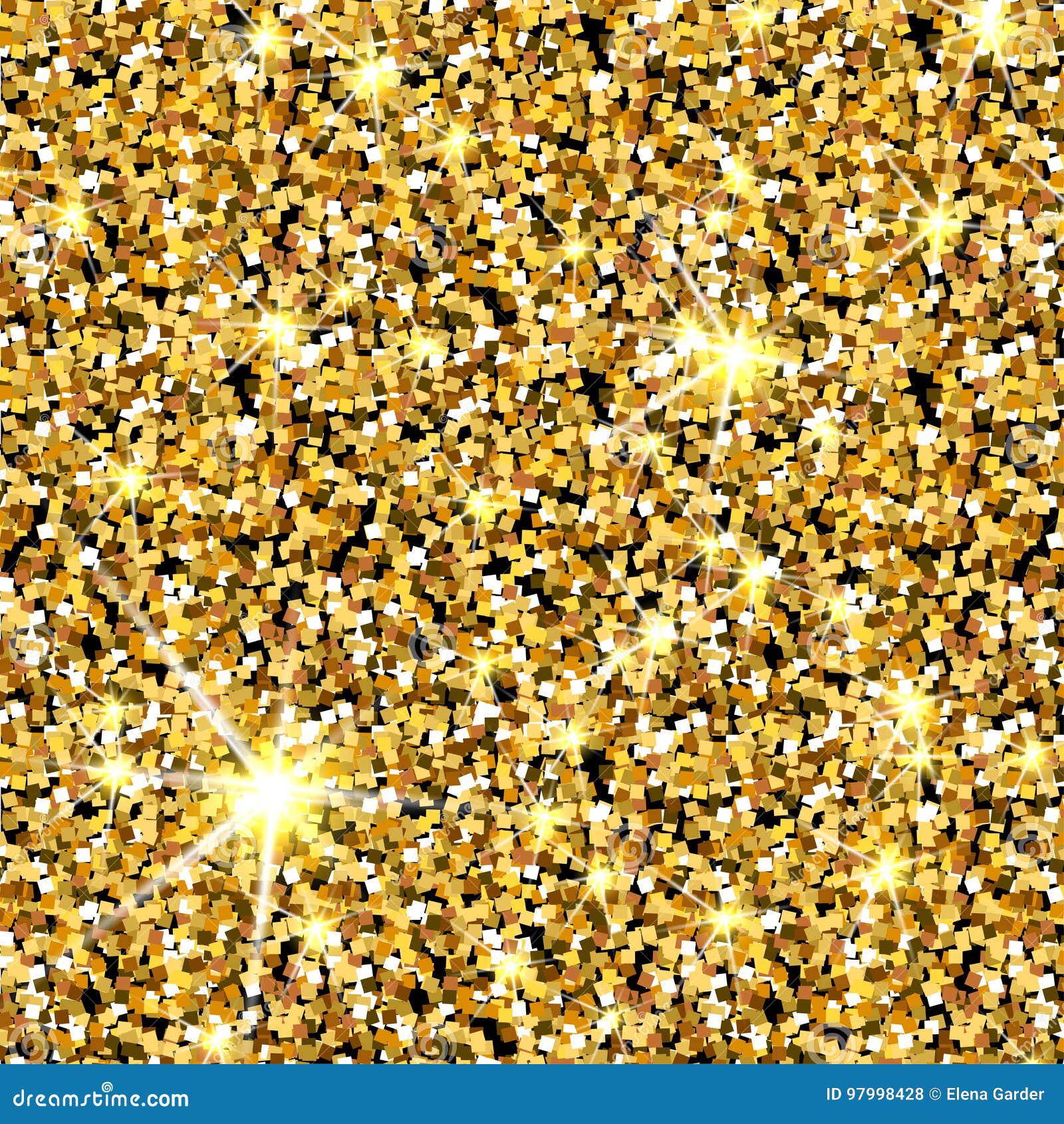 Gold Glitter Vector Texture. Golden Sparkle Background Stock Vector ...
