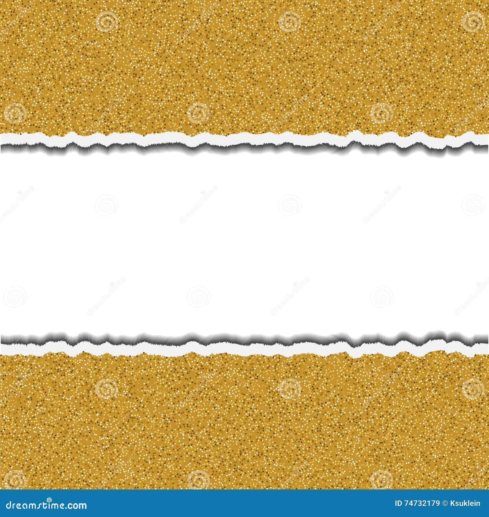 Pieces Of Ripped Brown Blank Note, Notebook Paper Strips Stuck On Gray ...