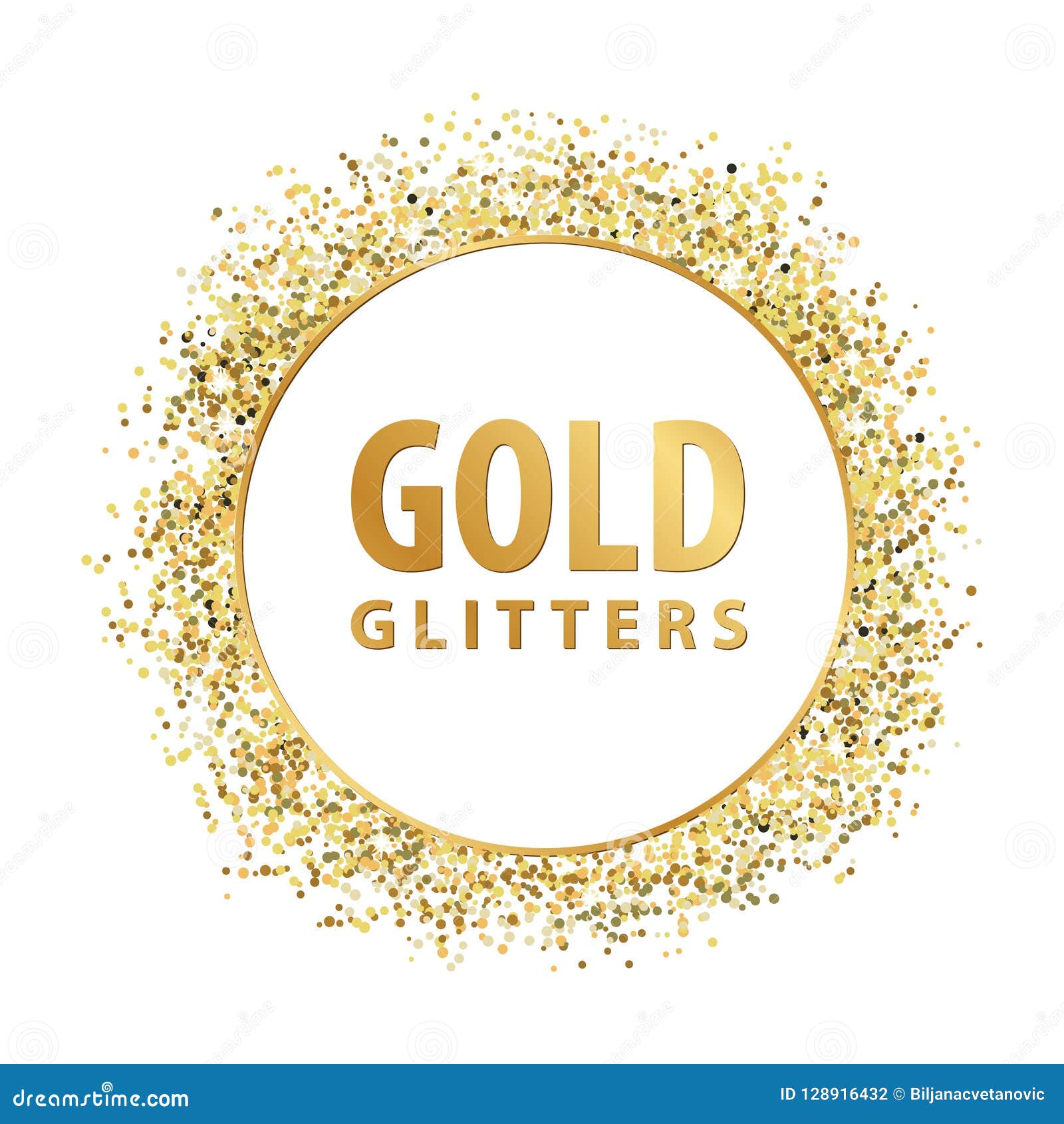 Gold glitters stock vector. Illustration of fabric, celebration - 128916432