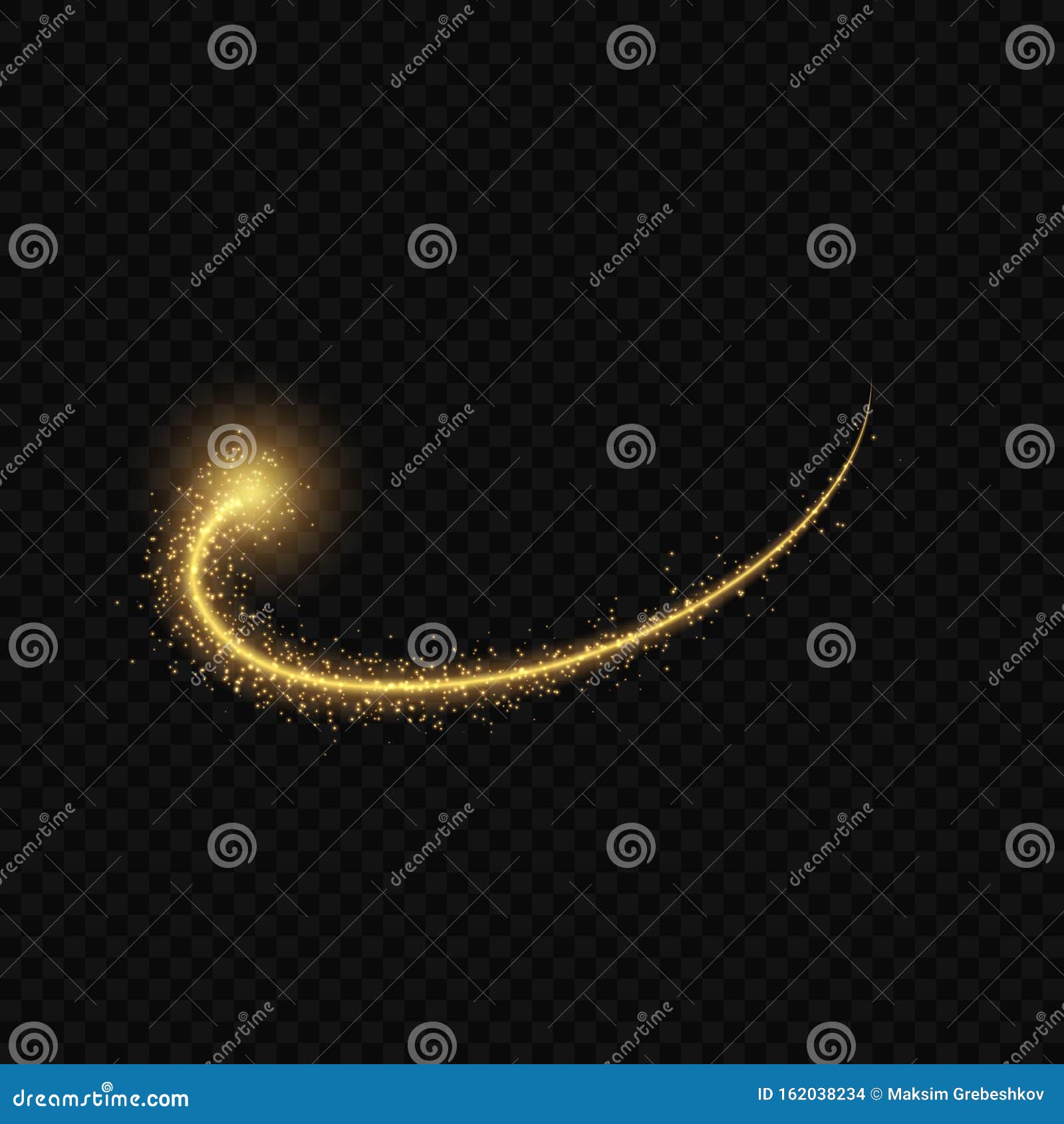 Gold Glow Light Effect Stars Bursts Stock Illustration - Illustration ...