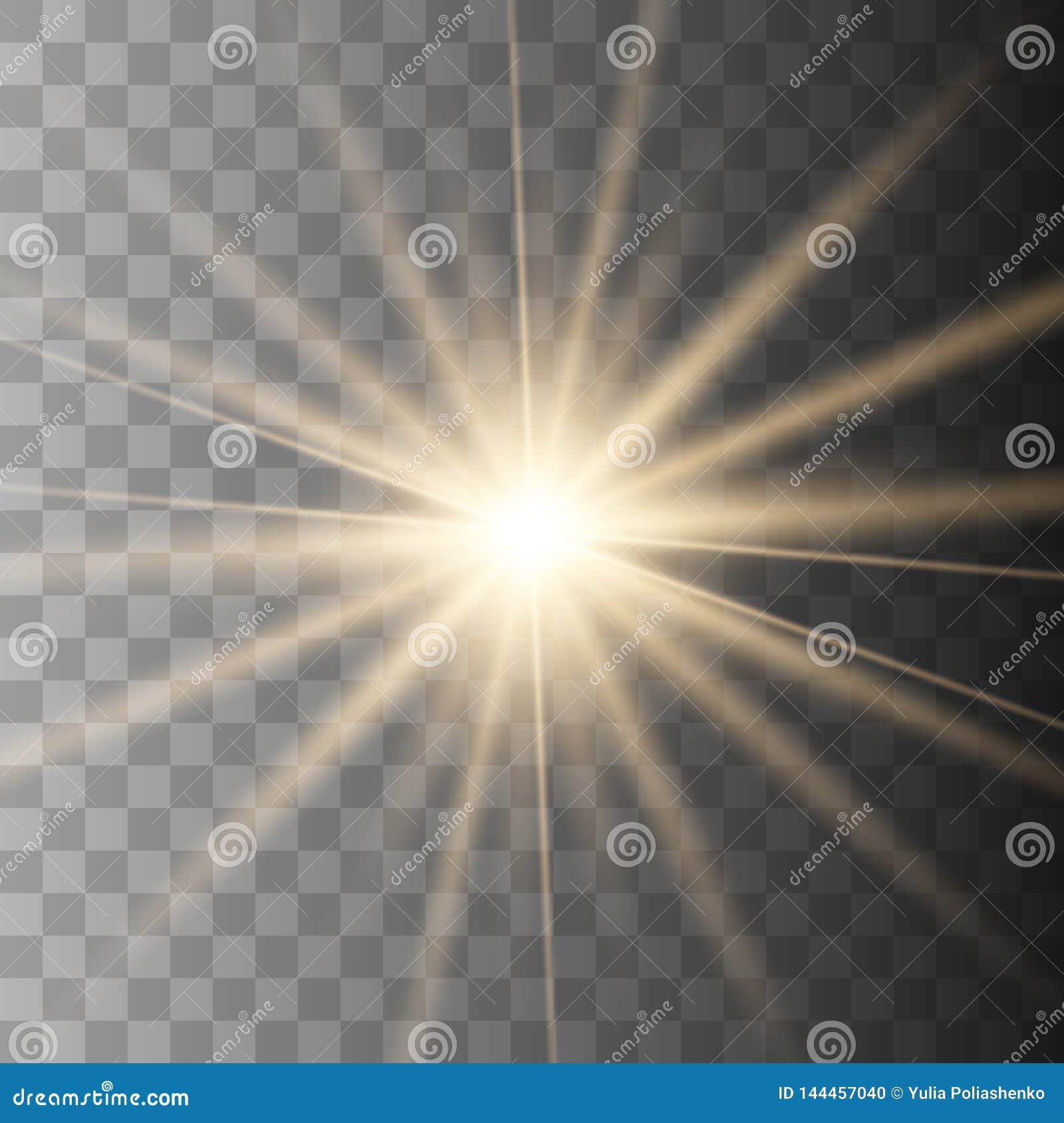 Gold Glowing Light Burst Explosion. Stock Vector - Illustration of ...