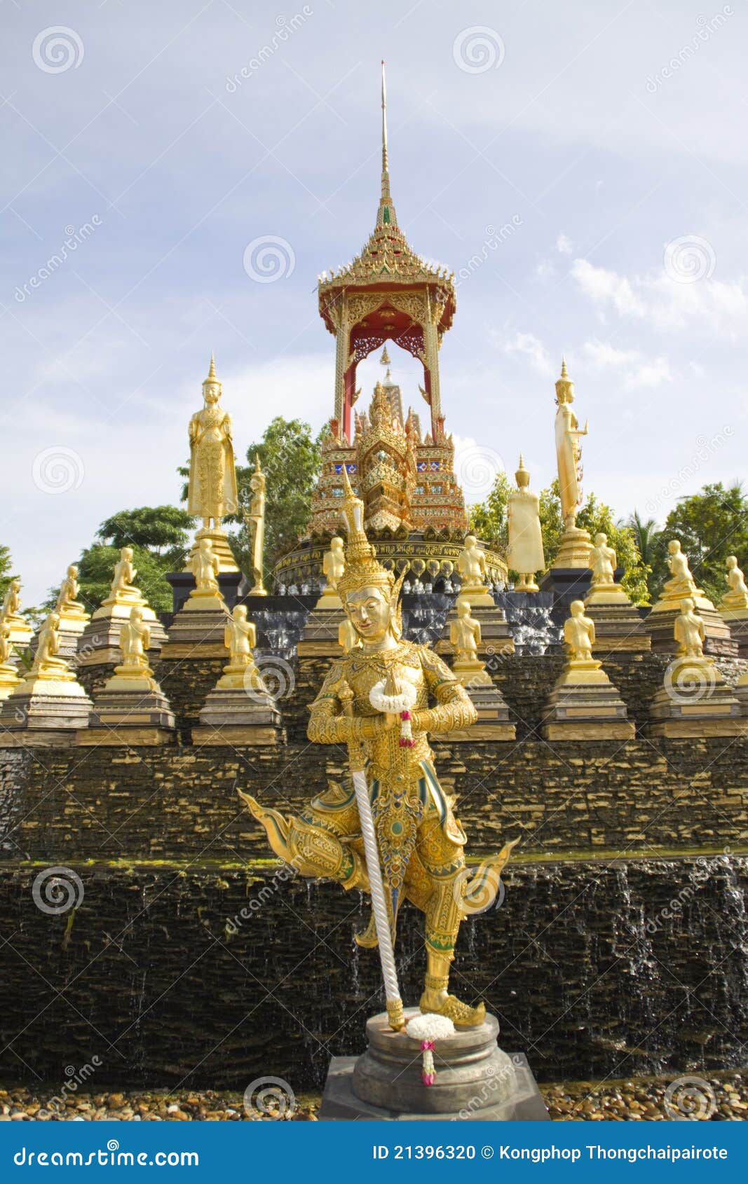 Gold god stock photo. Image of travel, monk, gold, buddha - 21396320