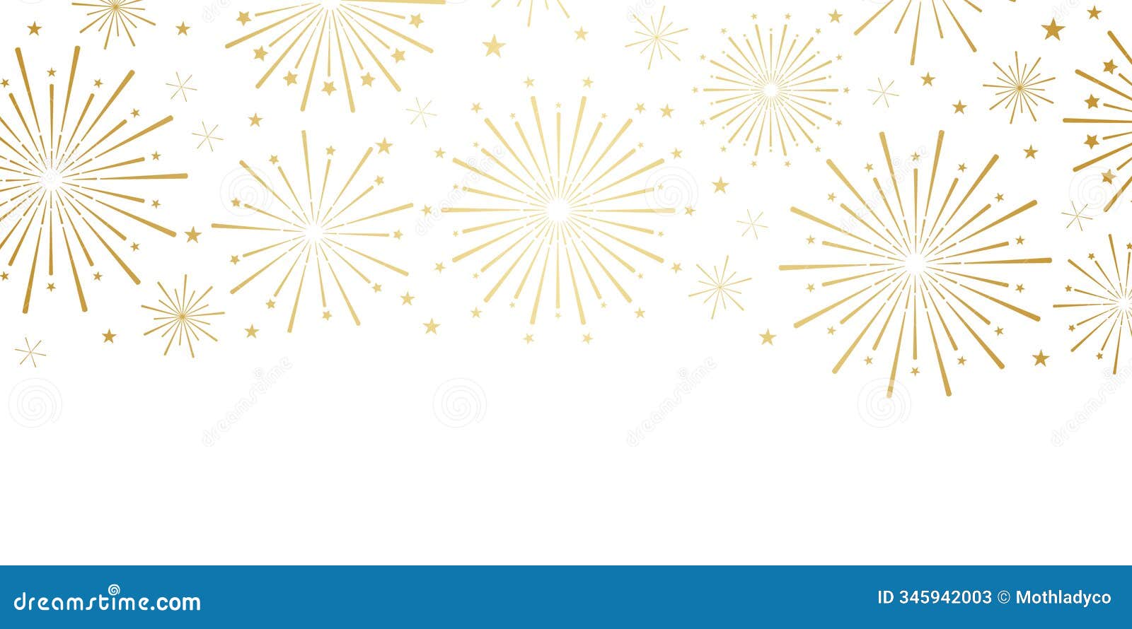 Gold Gradient Firework Vector Header Frame, Holiday Greeting Card Party ...