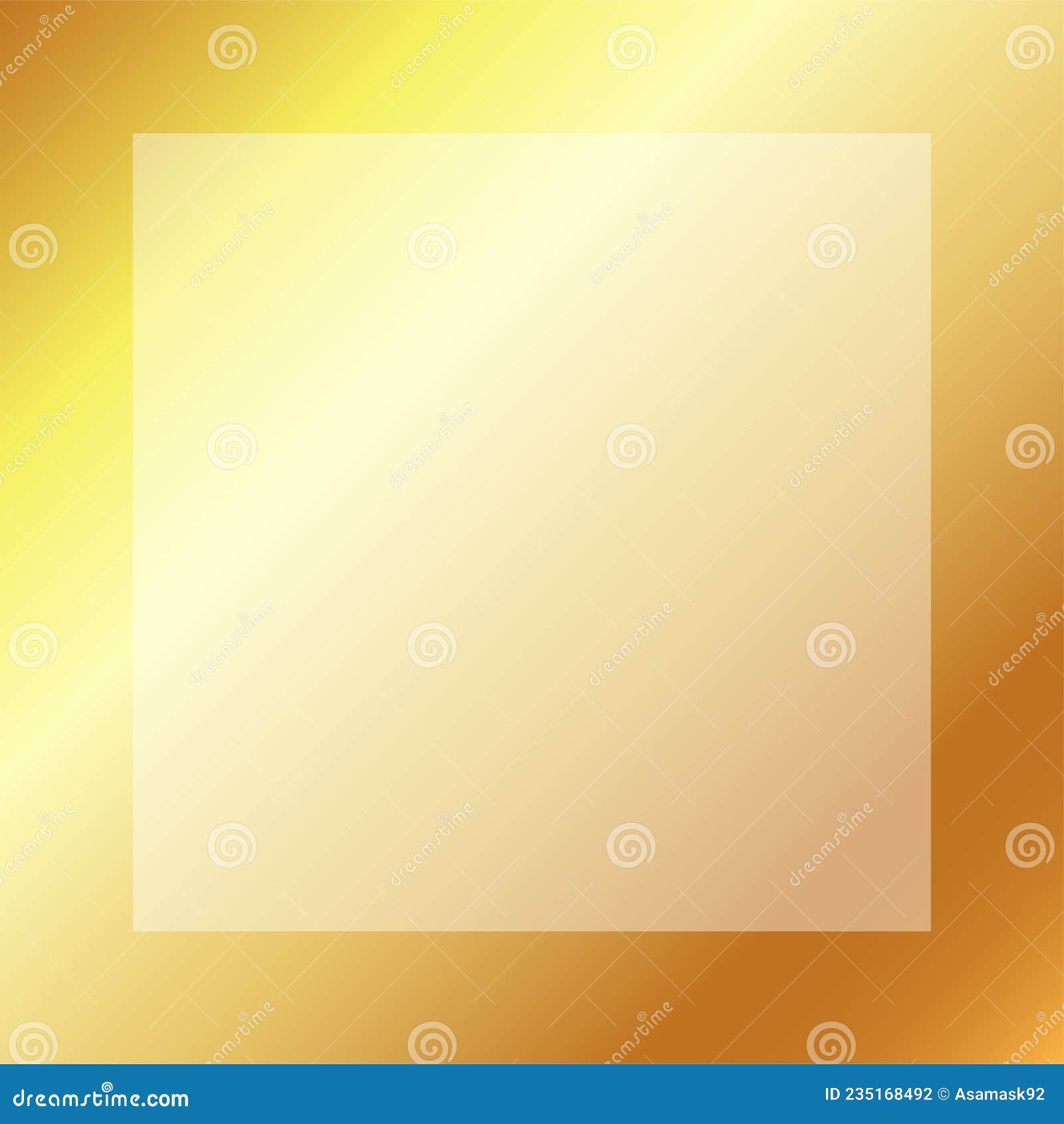 Gold Gradient Square Banner Background Stock Vector - Illustration of ...