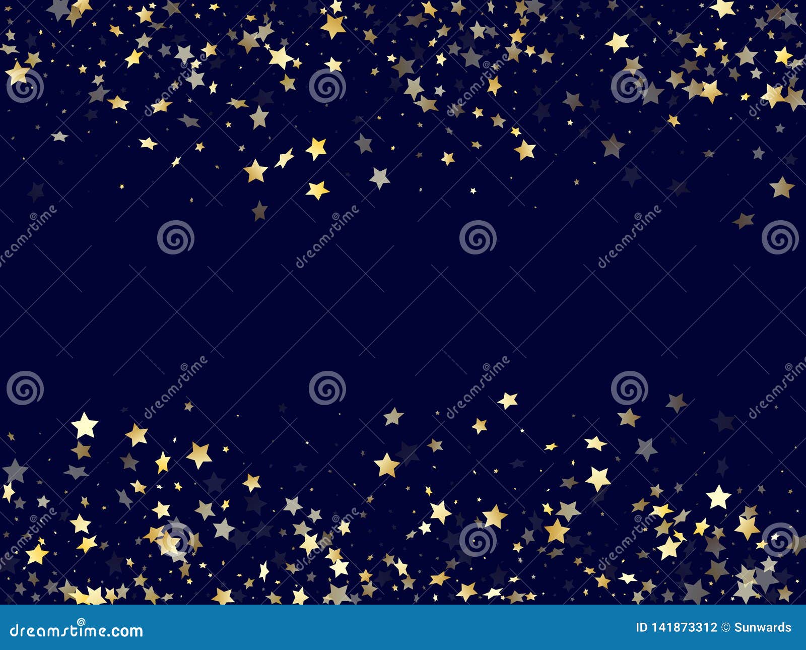 Gold Gradient Star Dust Sparkle Vector Background. Stock Vector ...