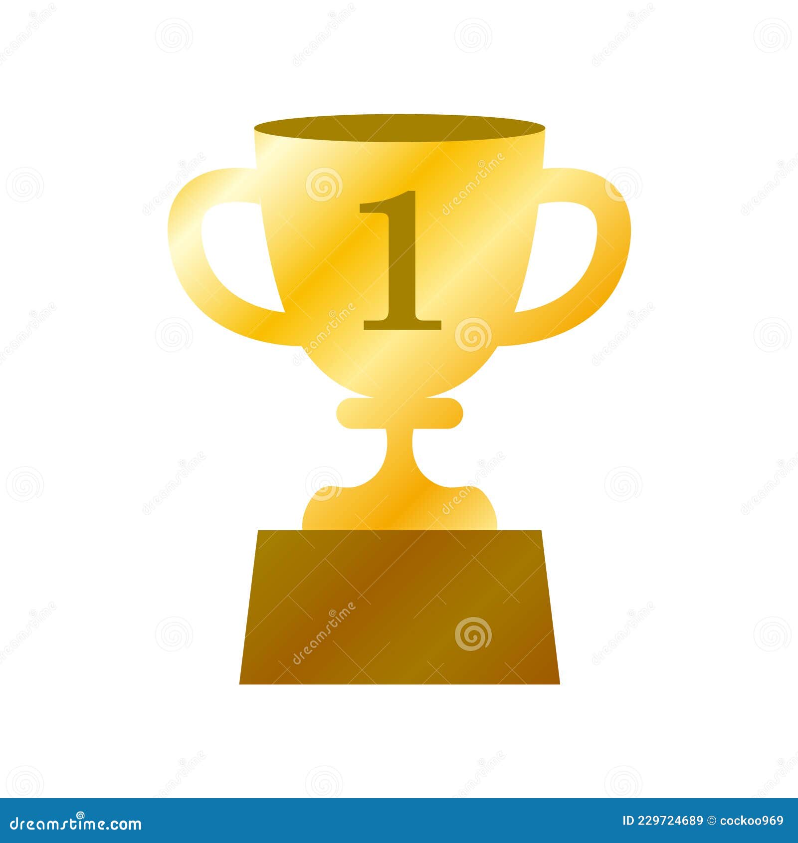 Gold Gradient # 1 Trophy stock vector. Illustration of material - 229724689
