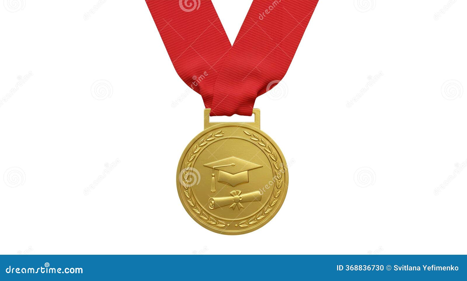 Graduation Medal Isolated Coloring Page For Kids Cartoon Vector ...